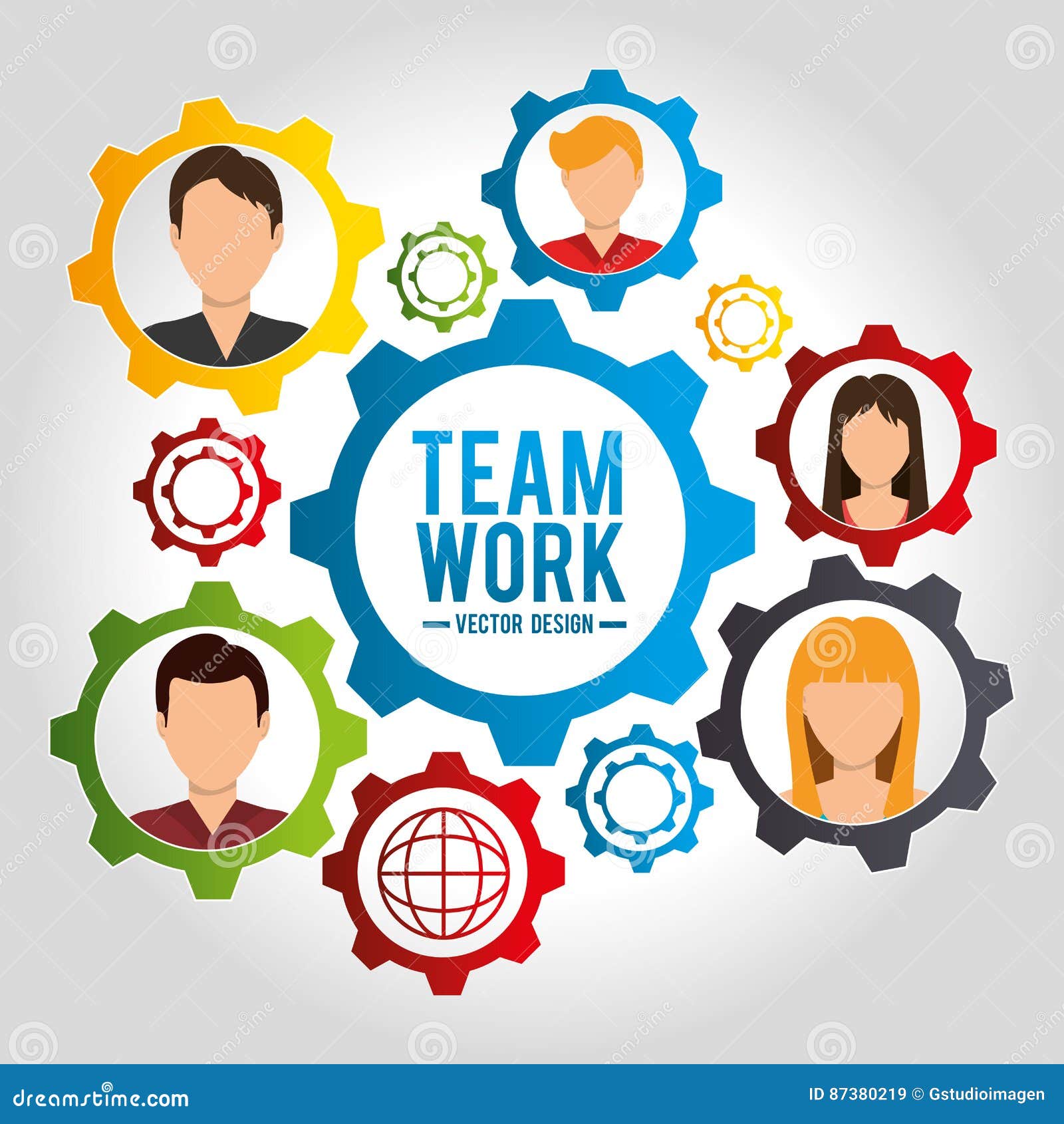 Teamwork People Company Icon Stock Vector - Illustration of human ...