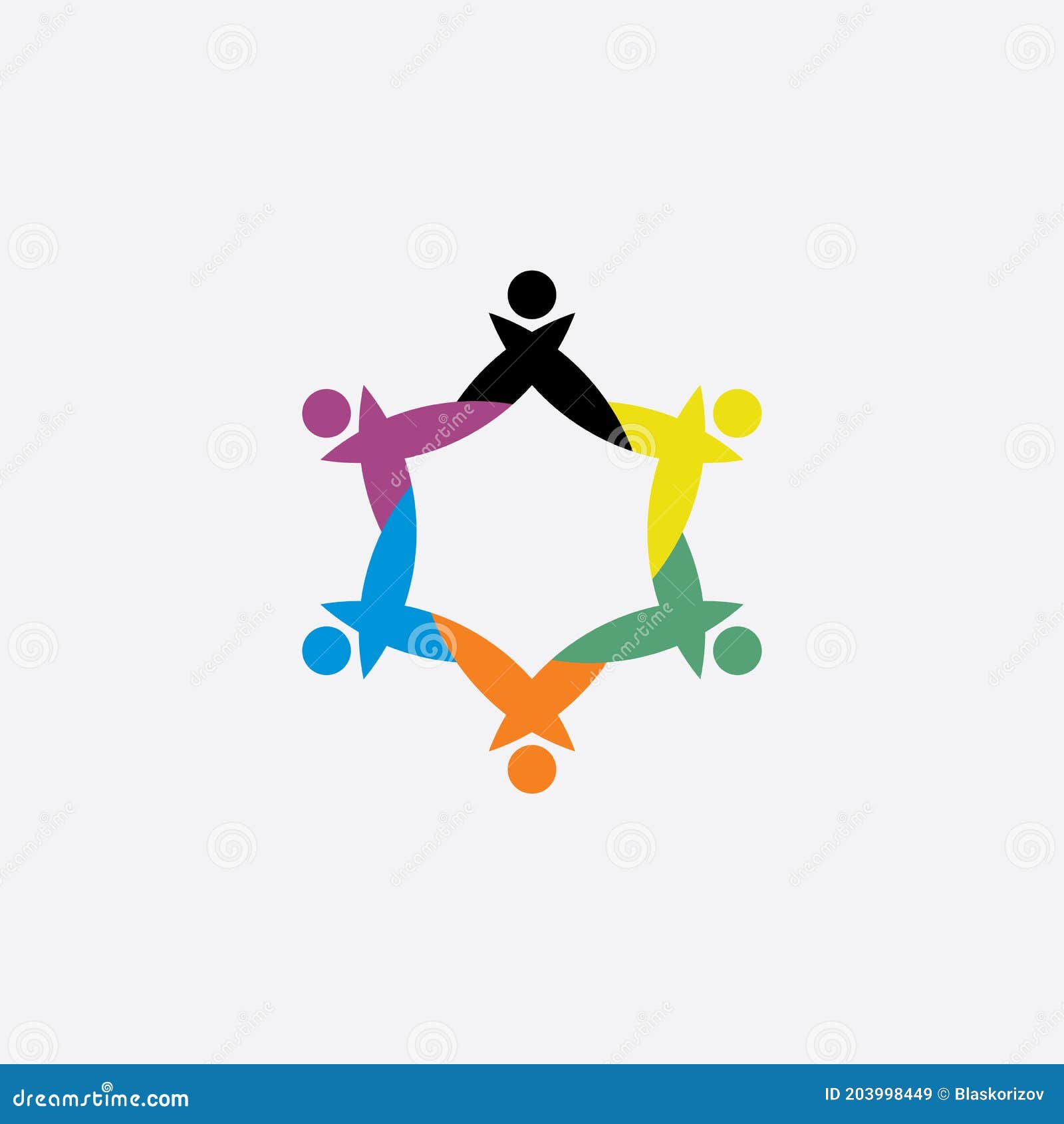 Teamwork People Group Symbol Illustration Element Logo Sign Stock ...