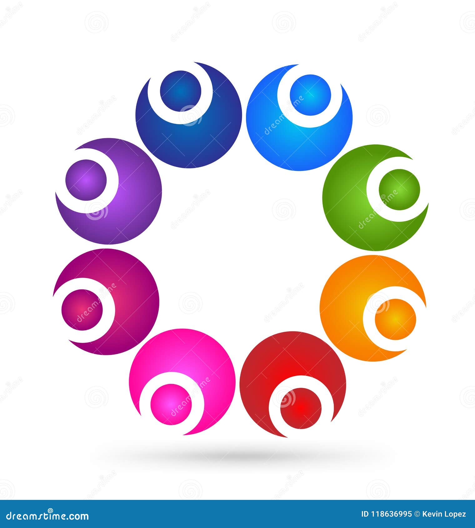 Teamwork People, Group Symbol Stock Vector - Illustration of isolated ...