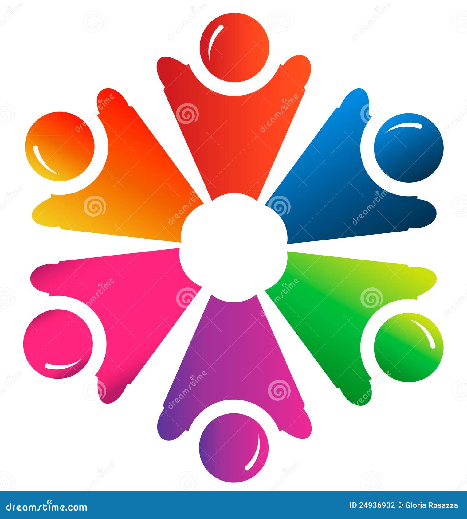 Teamwork People Handle Logo Stock Vector - Illustration of clipart ...