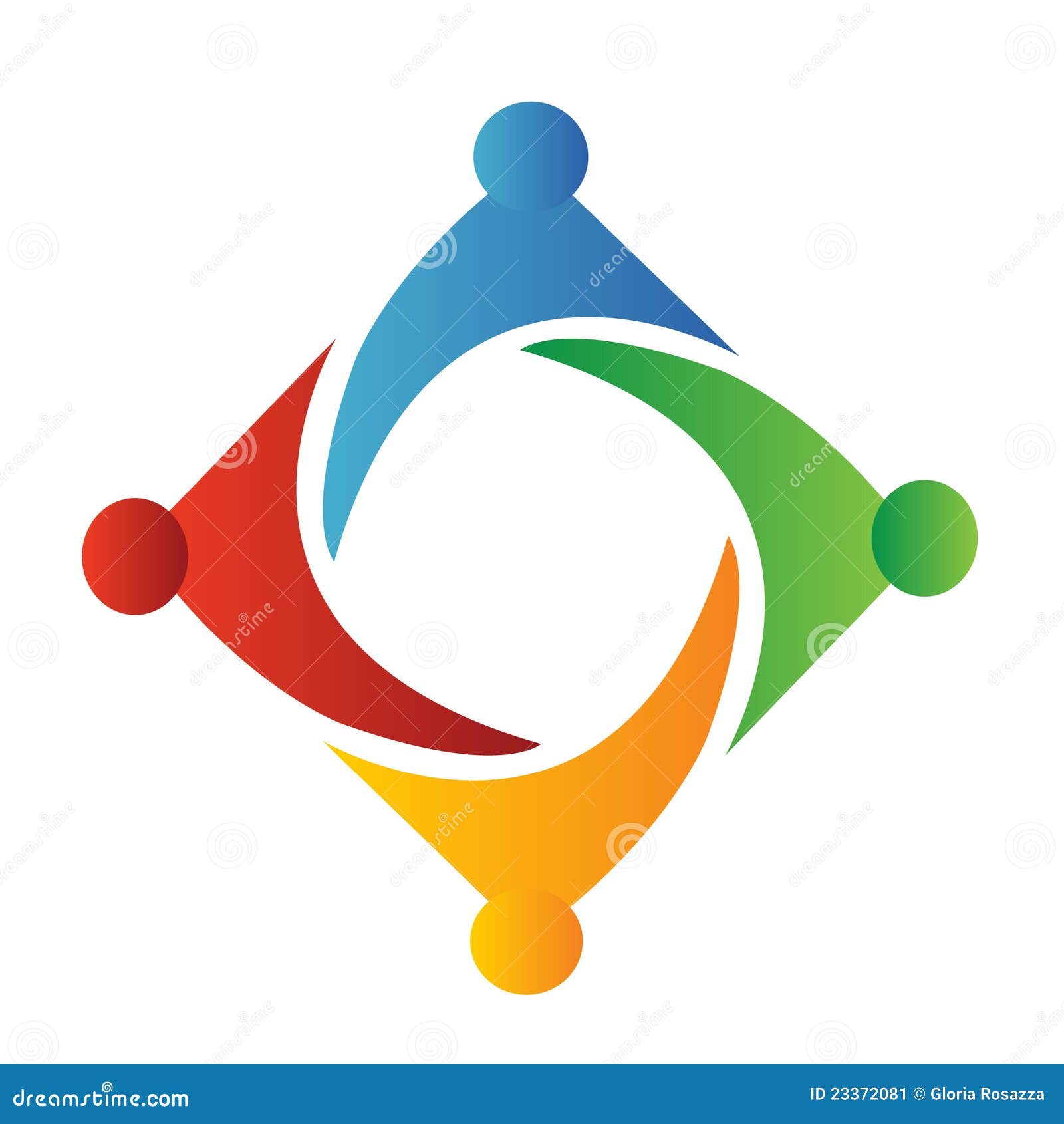 Teamwork people logo stock illustration. Illustration of card - 23372081