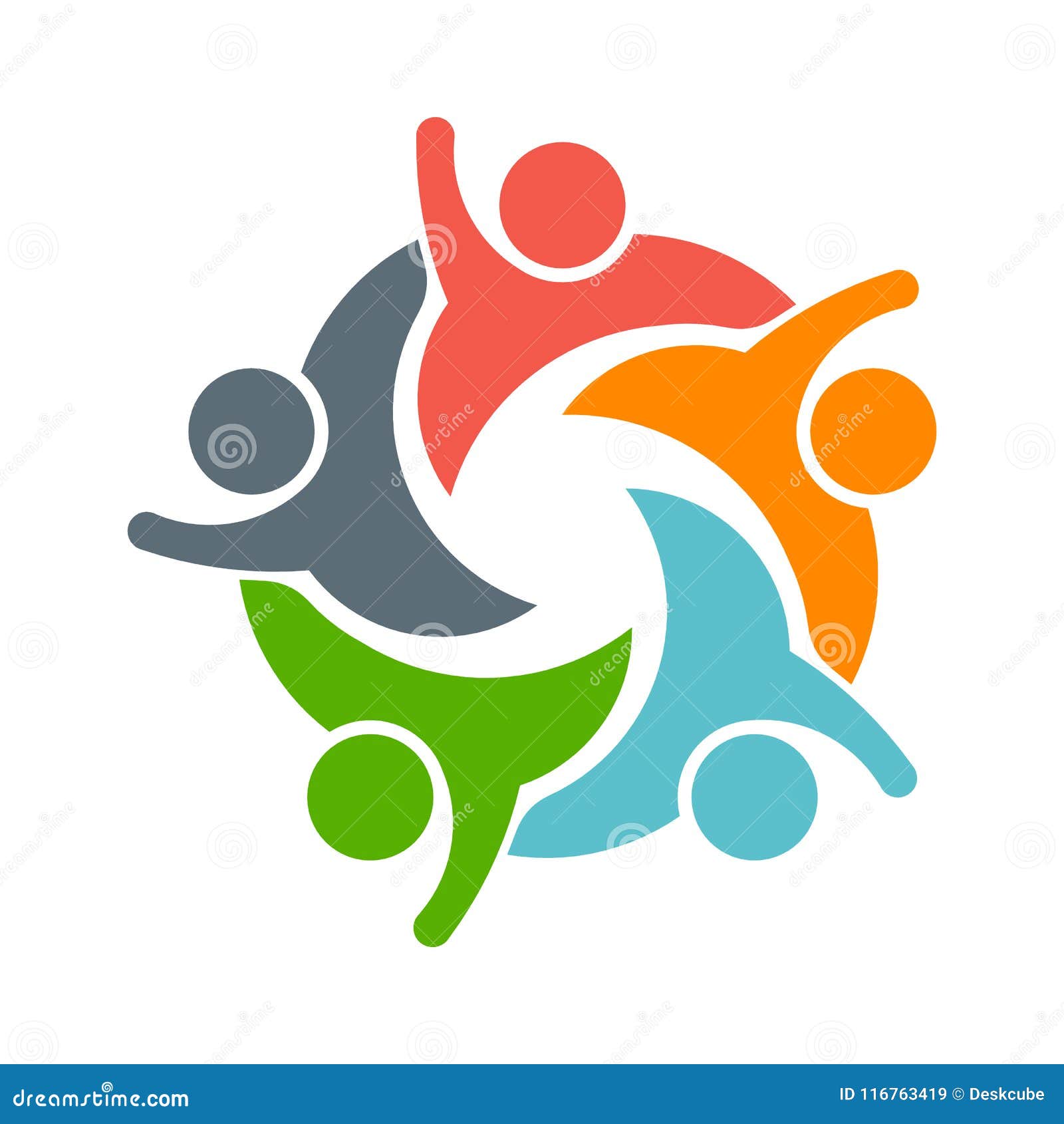 Teamwork People Logo Vector DEsign Stock Vector - Illustration of logo ...
