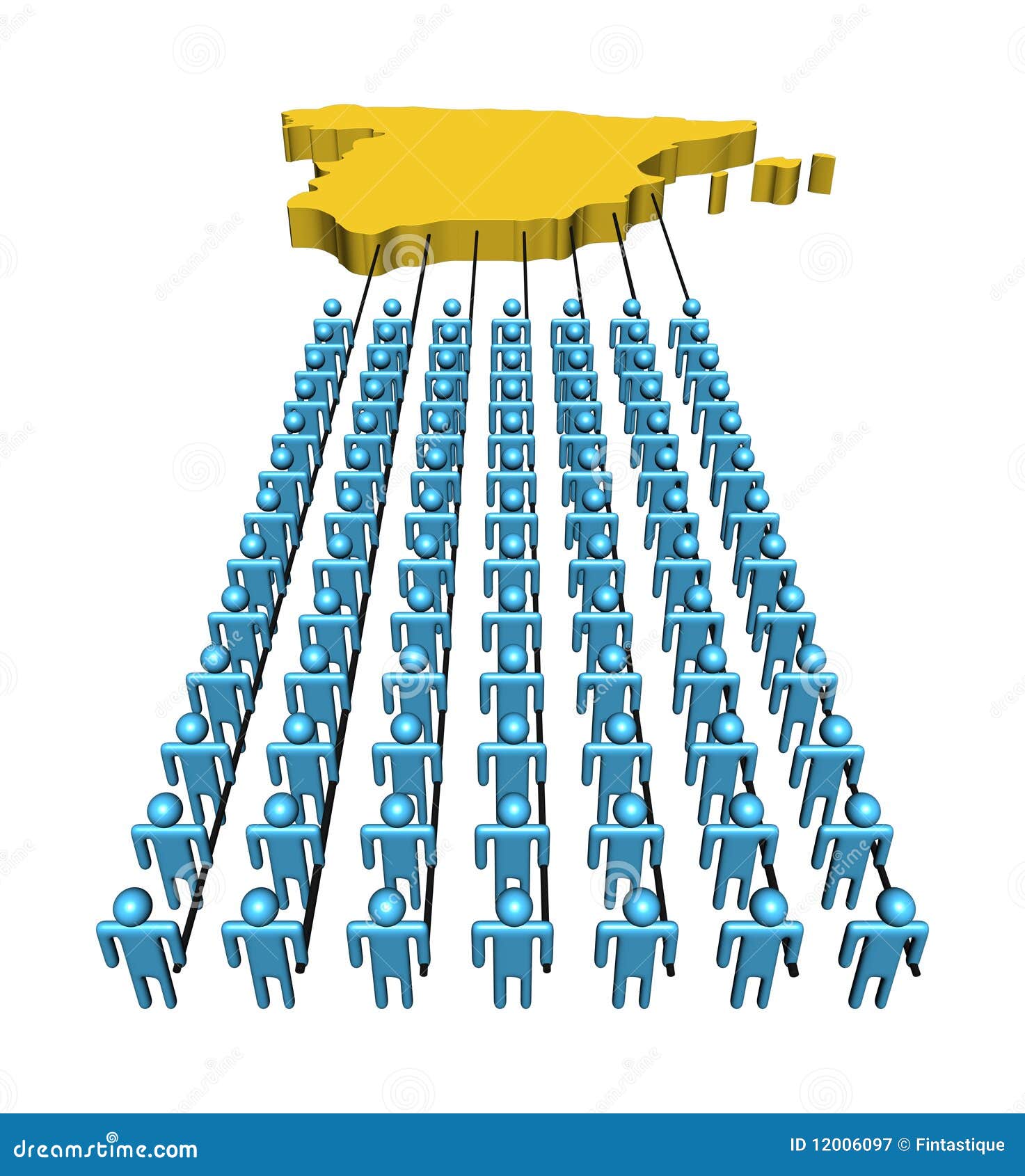 Teamwork People Pulling Spain Stock Illustration - Illustration of ...