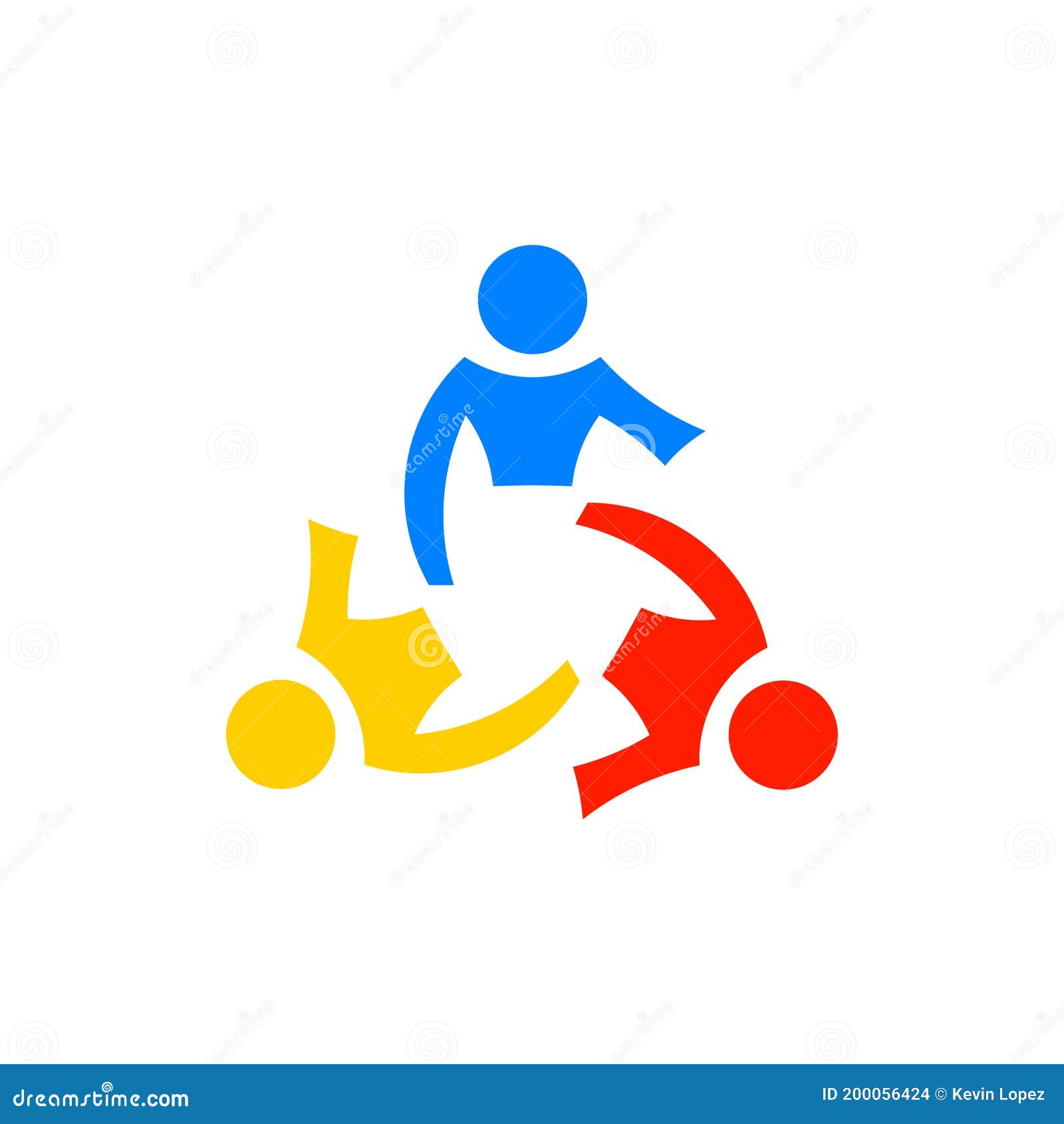 Teamwork People Trio, Vector Graphic Stock Vector - Illustration of ...