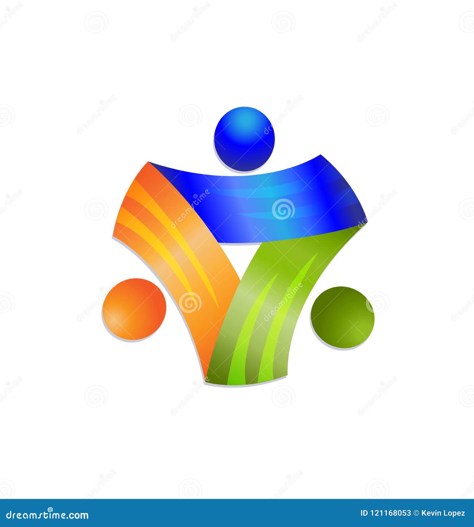 Teamwork People United Abstract Vector Logo Stock Vector - Illustration ...