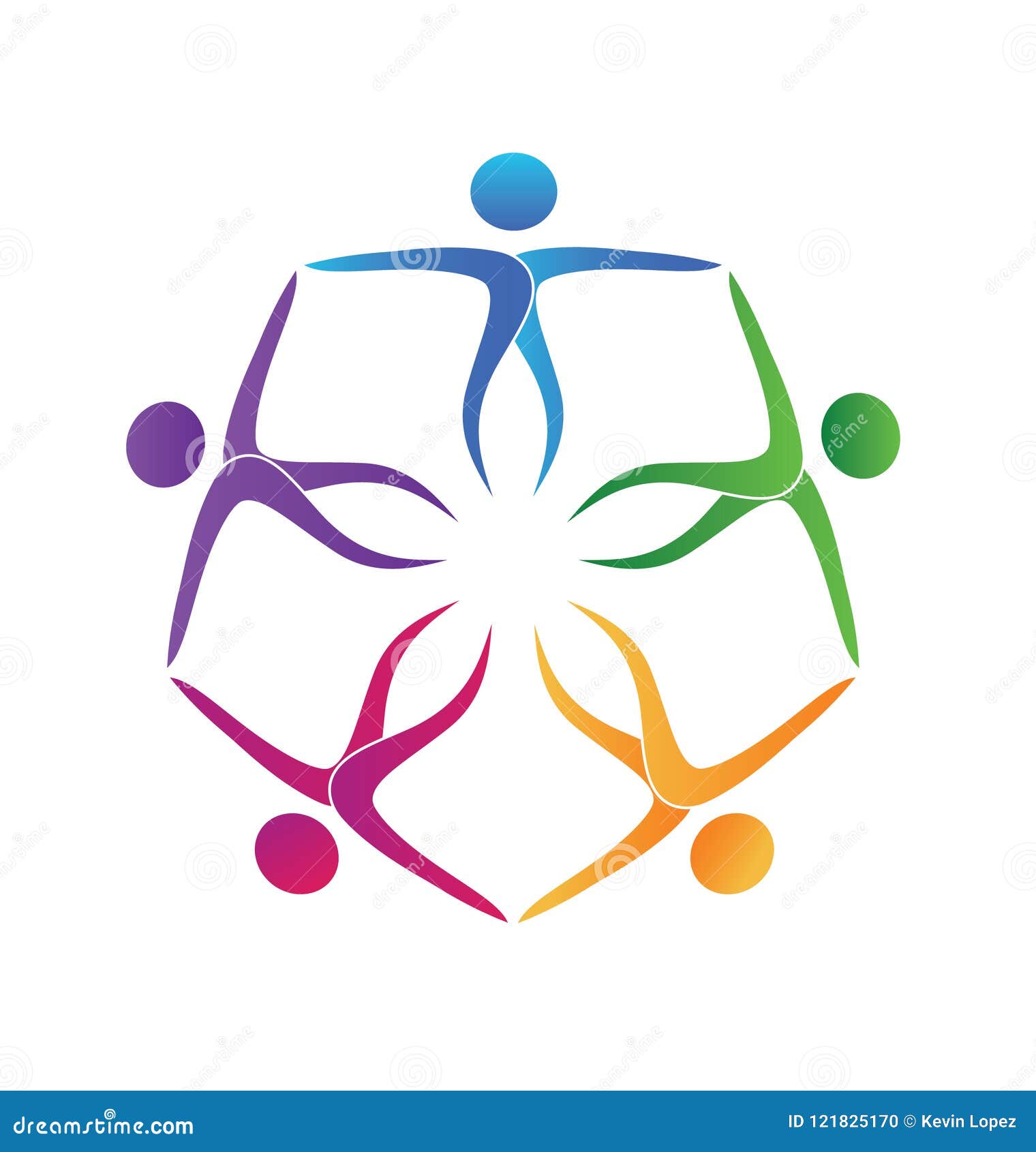 Teamwork People Unity Friendship Vector Logo Stock Vector ...