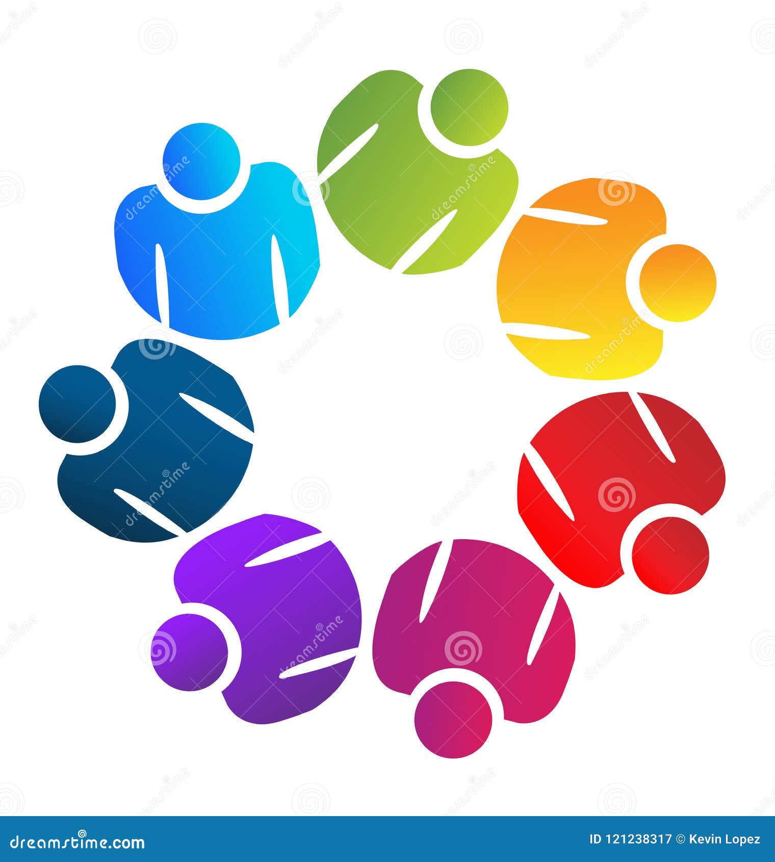 Teamwork People Working Together Vector Logo Stock Vector ...