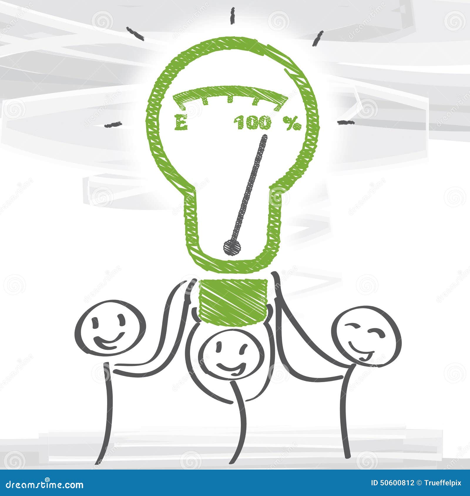 Teamwork and performance stock illustration. Illustration of motivation ...