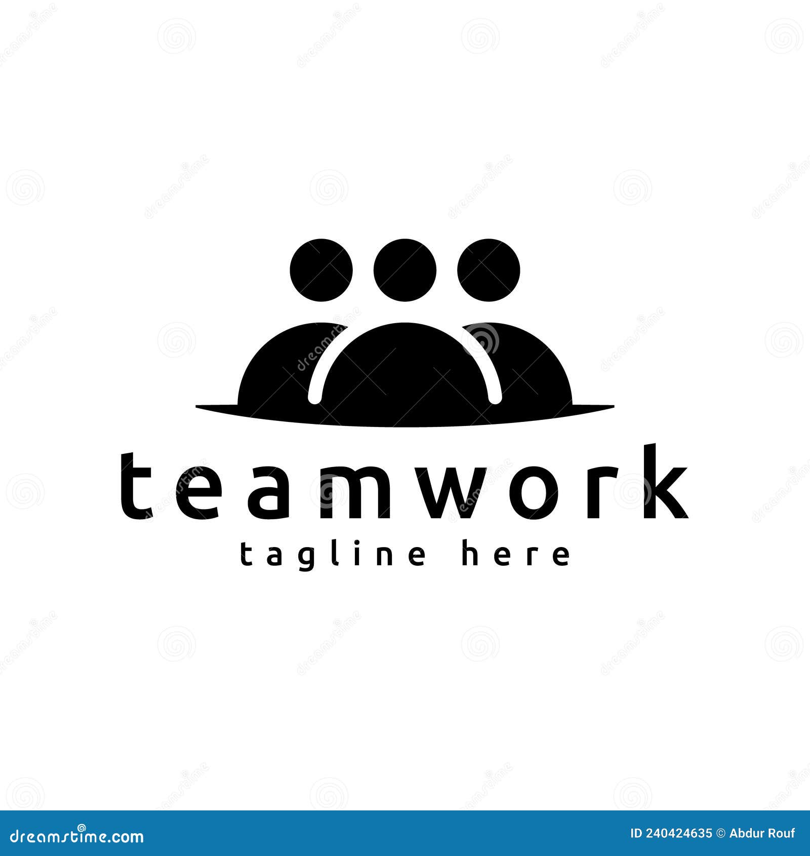Teamwork Person Vector Logo Design Stock Vector - Illustration of ...