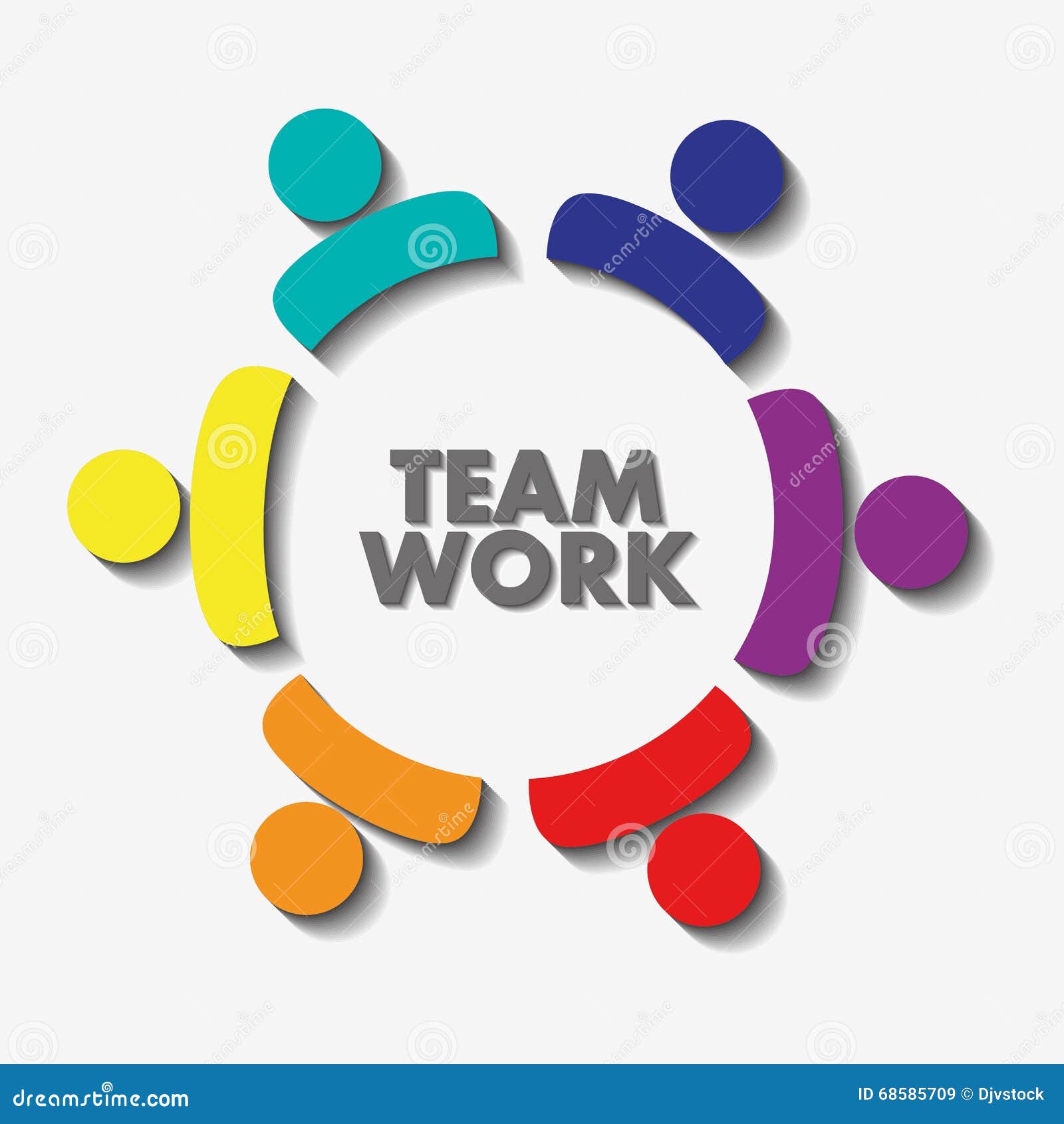 Teamwork and Pictogram Design Stock Vector - Illustration of idea ...