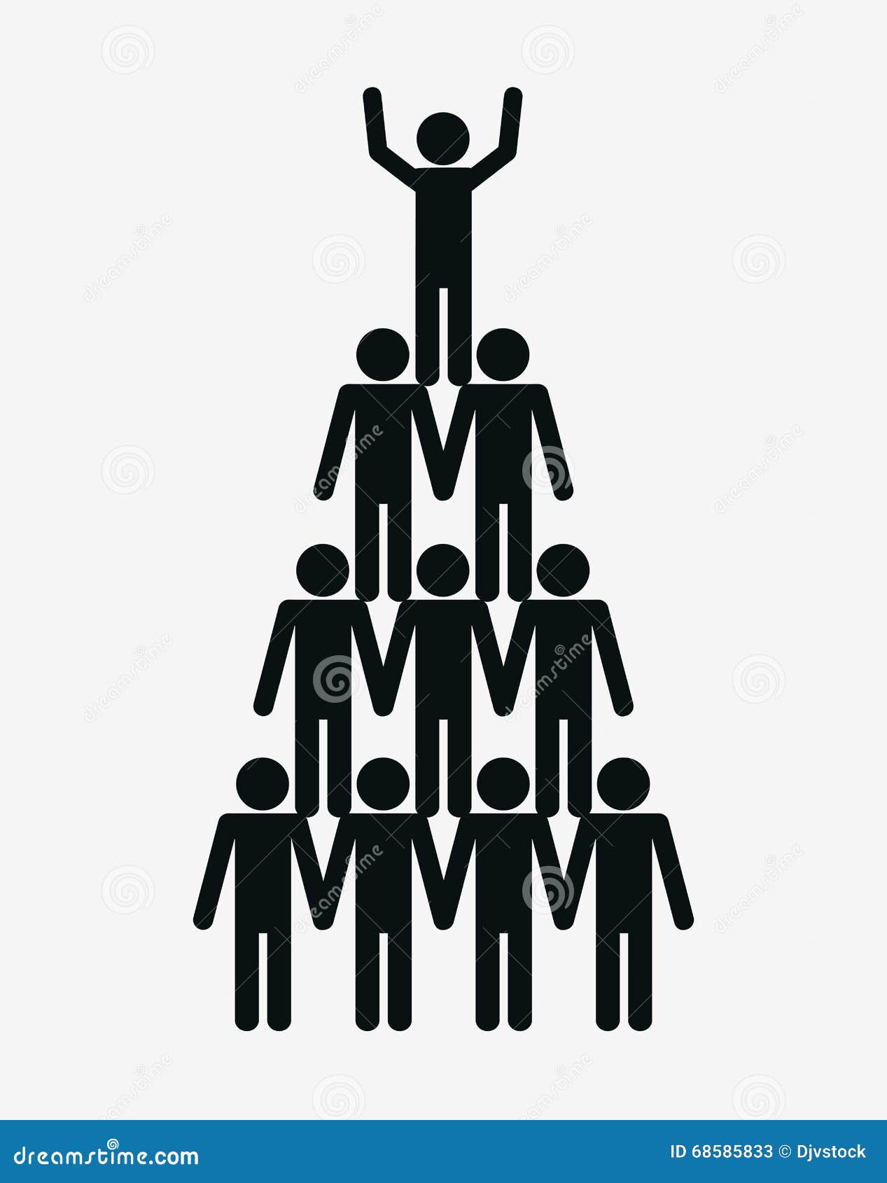Teamwork and Pictogram Design Stock Vector - Illustration of ...