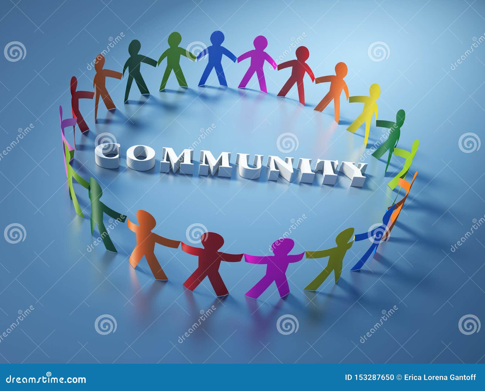 Teamwork Pictogram People with COMMUNITY Word Stock Illustration ...