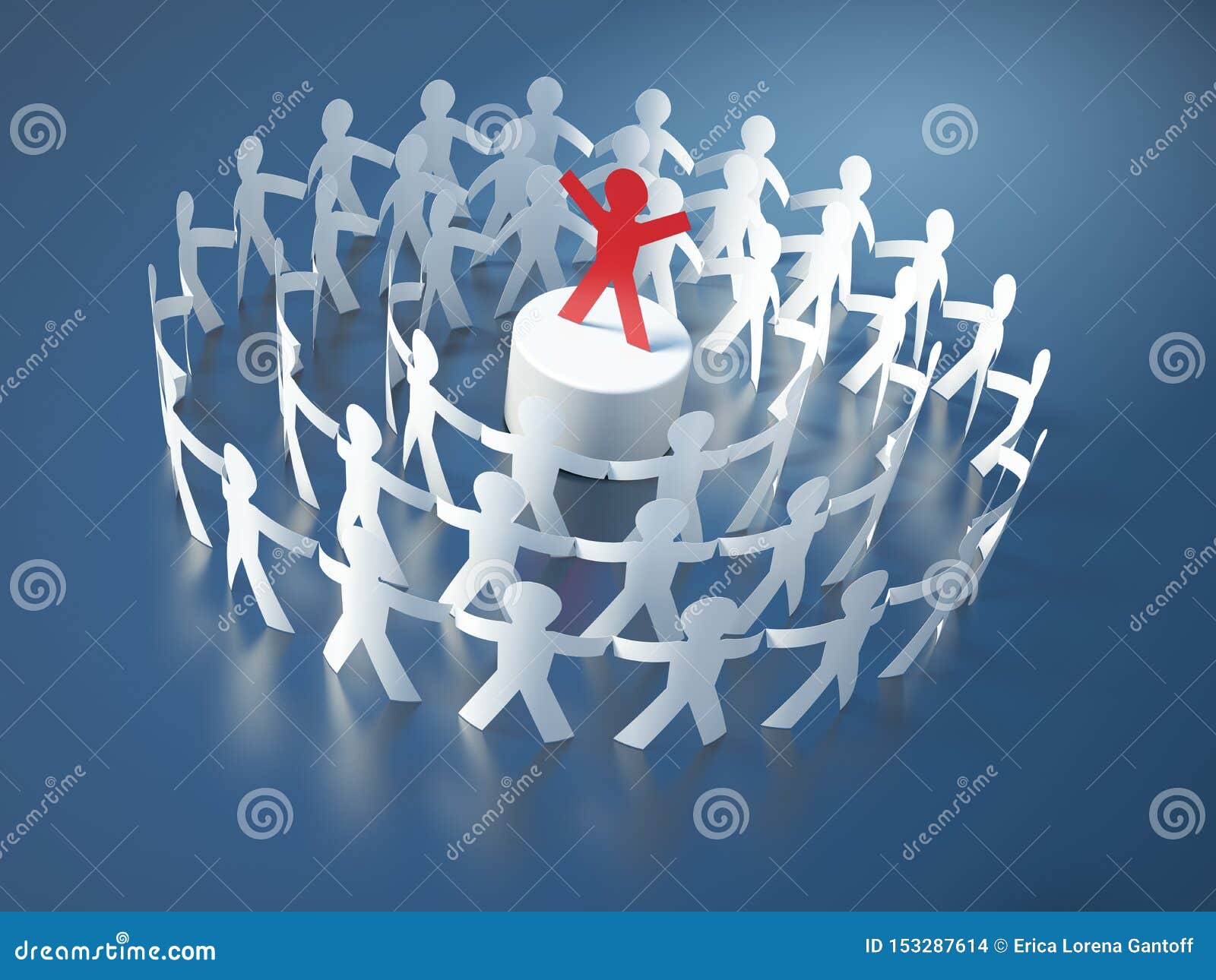 Teamwork Pictogram People with Leadership Stock Illustration ...