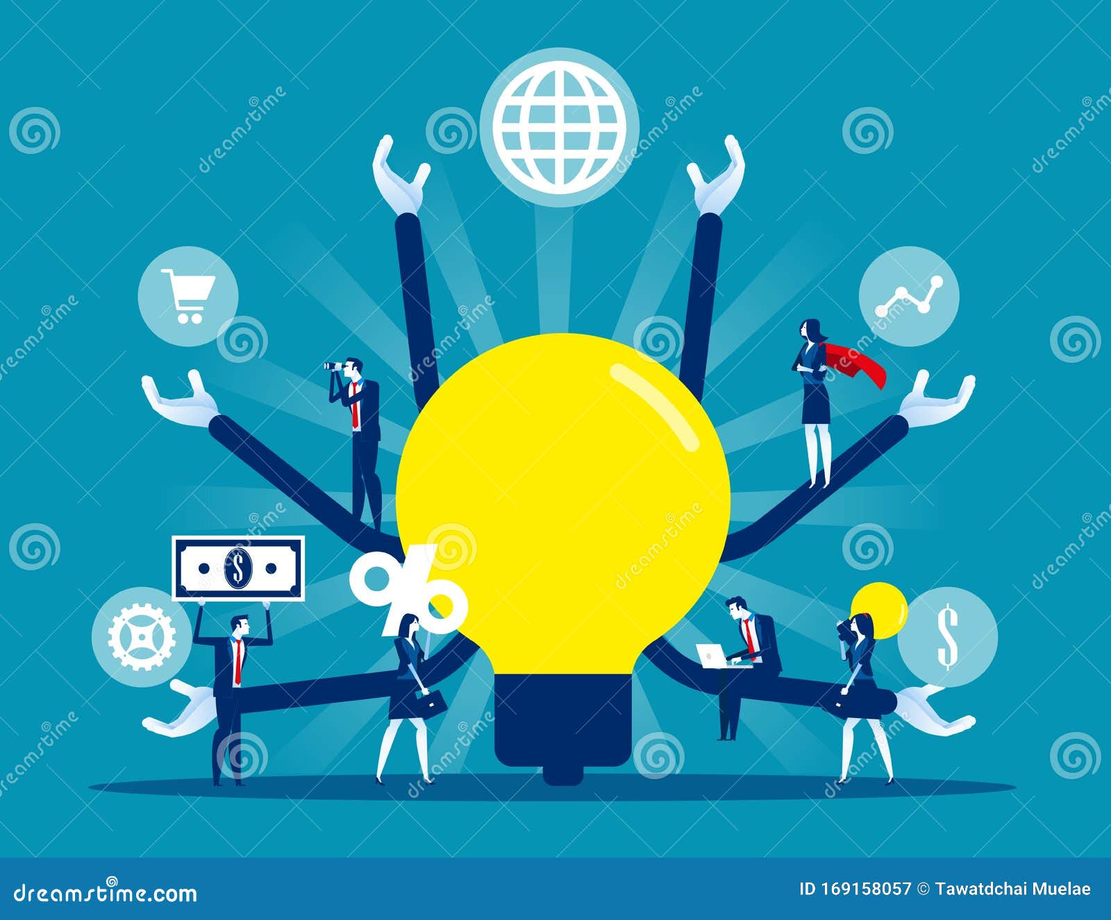 Teamwork Plan Strategy Leadership for Success Development and Progress ...