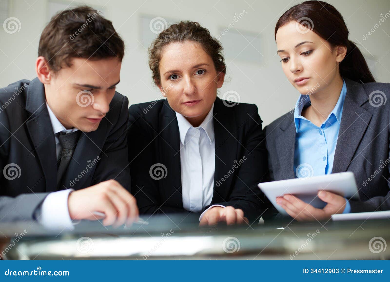 Teamwork stock image. Image of executive, business, contemporary - 34412903