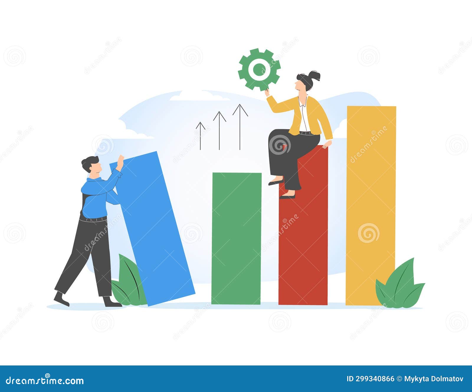 Teamwork Power Abstract Concept Vector Illustration. Effective Team ...