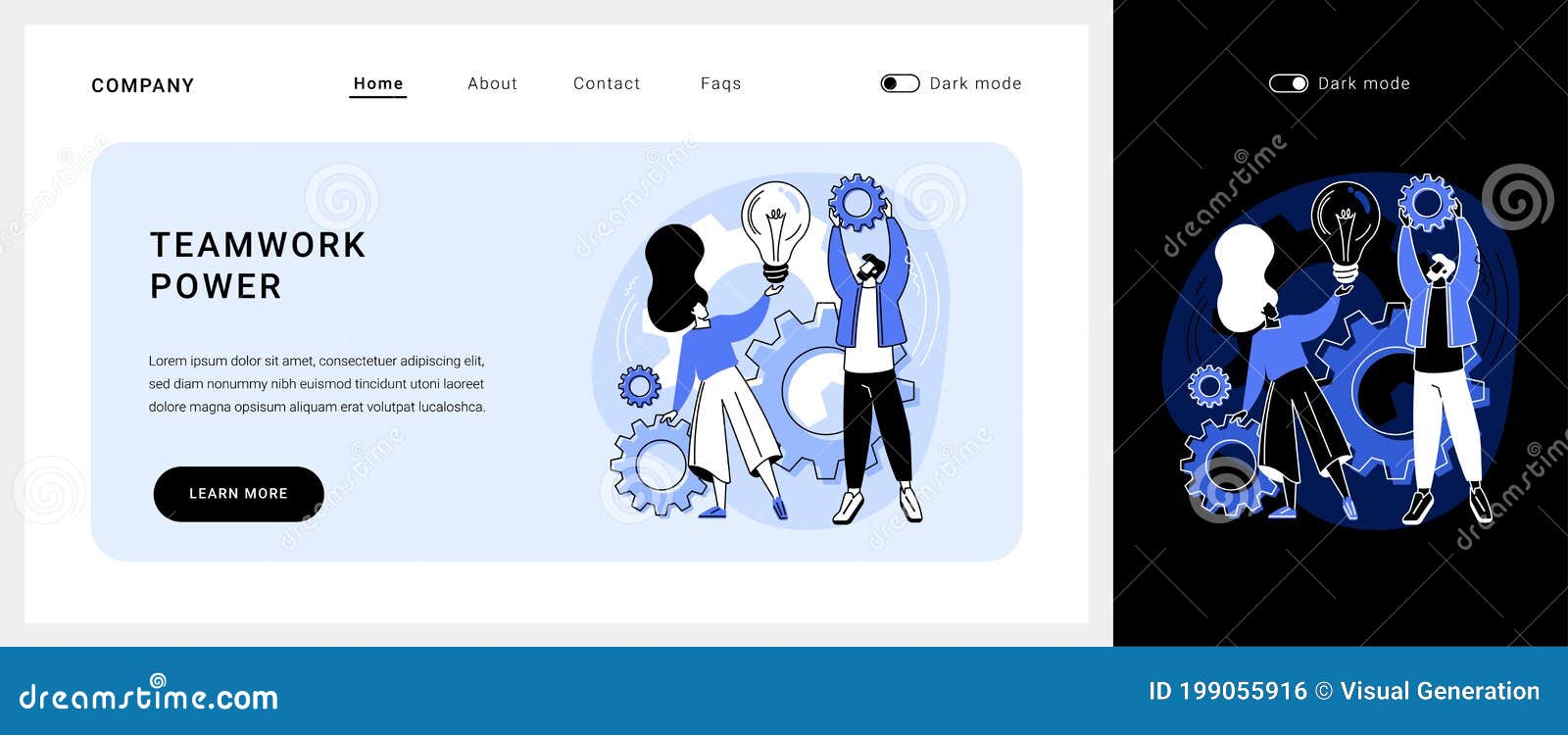 Teamwork Power Abstract Concept Vector Illustration. Effective Team ...