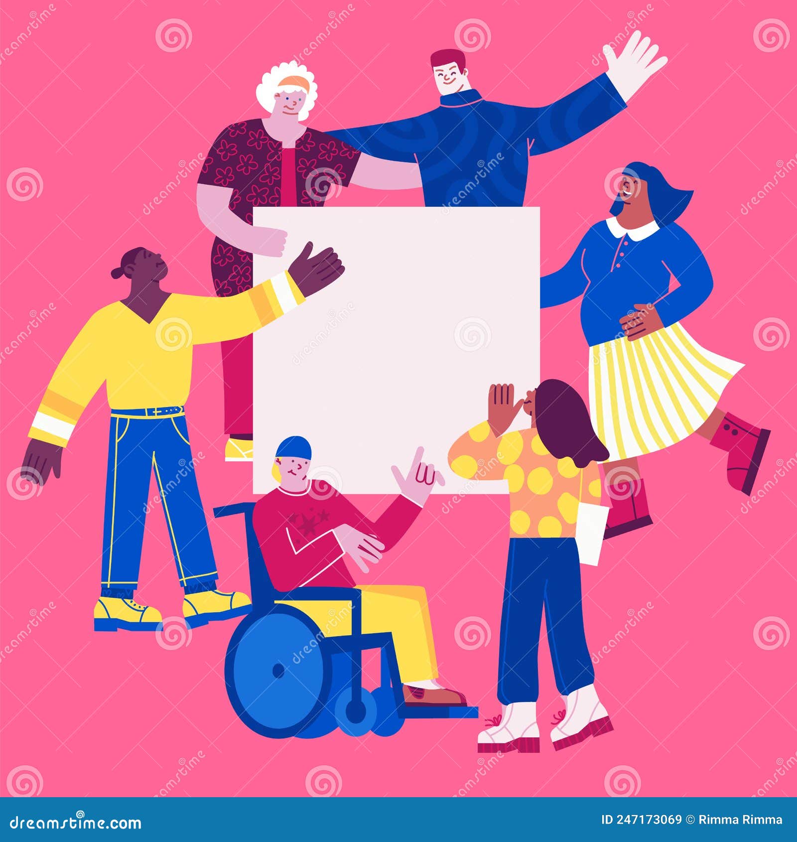 Teamwork and Presentation Project. Inclusive Colleagues, Characters ...