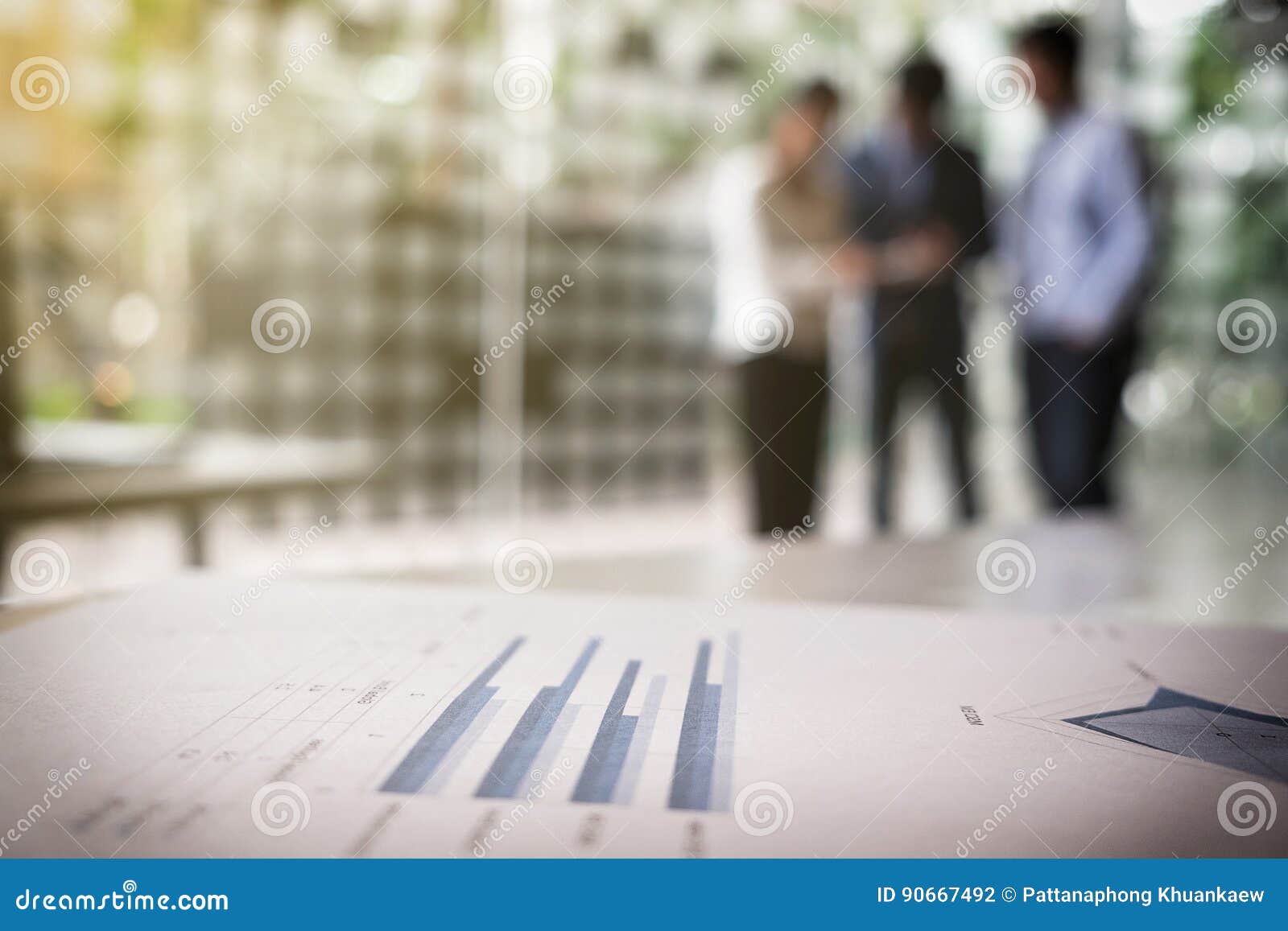 Teamwork Process, Blurred Abstract Background of Business People Stock ...