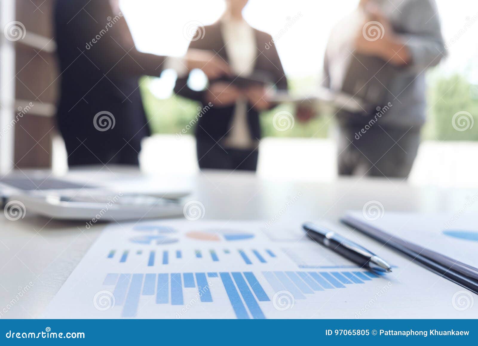 Teamwork Process, Blurred Abstract Background of Business People Stock ...