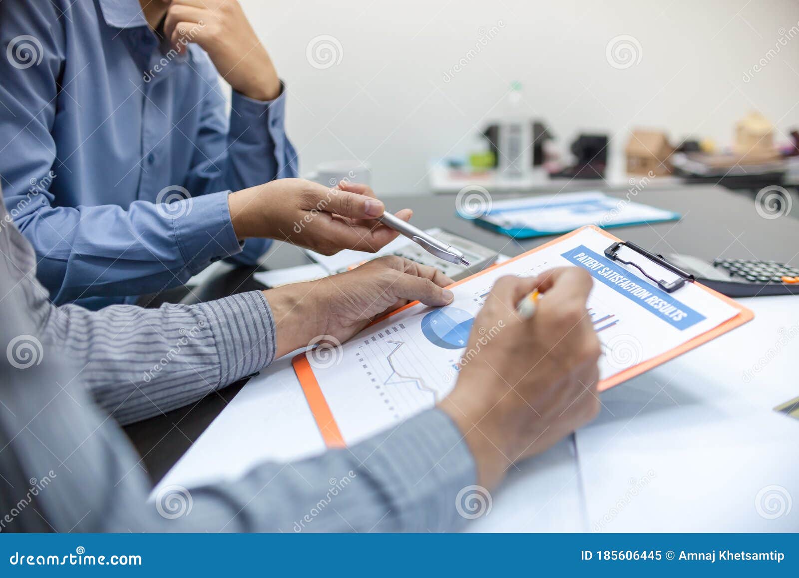 Teamwork Process, Business People Working in the Office Discussing ...