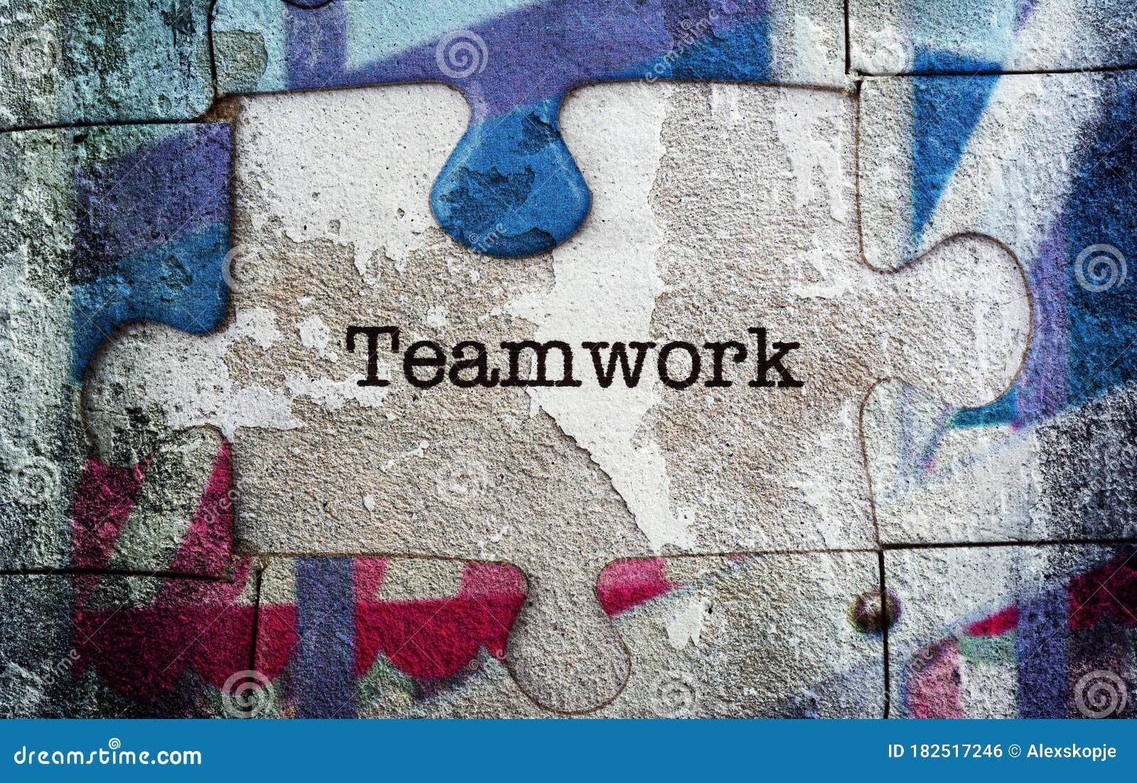 Teamwork puzzle concept stock photo. Image of hand, share - 182517246