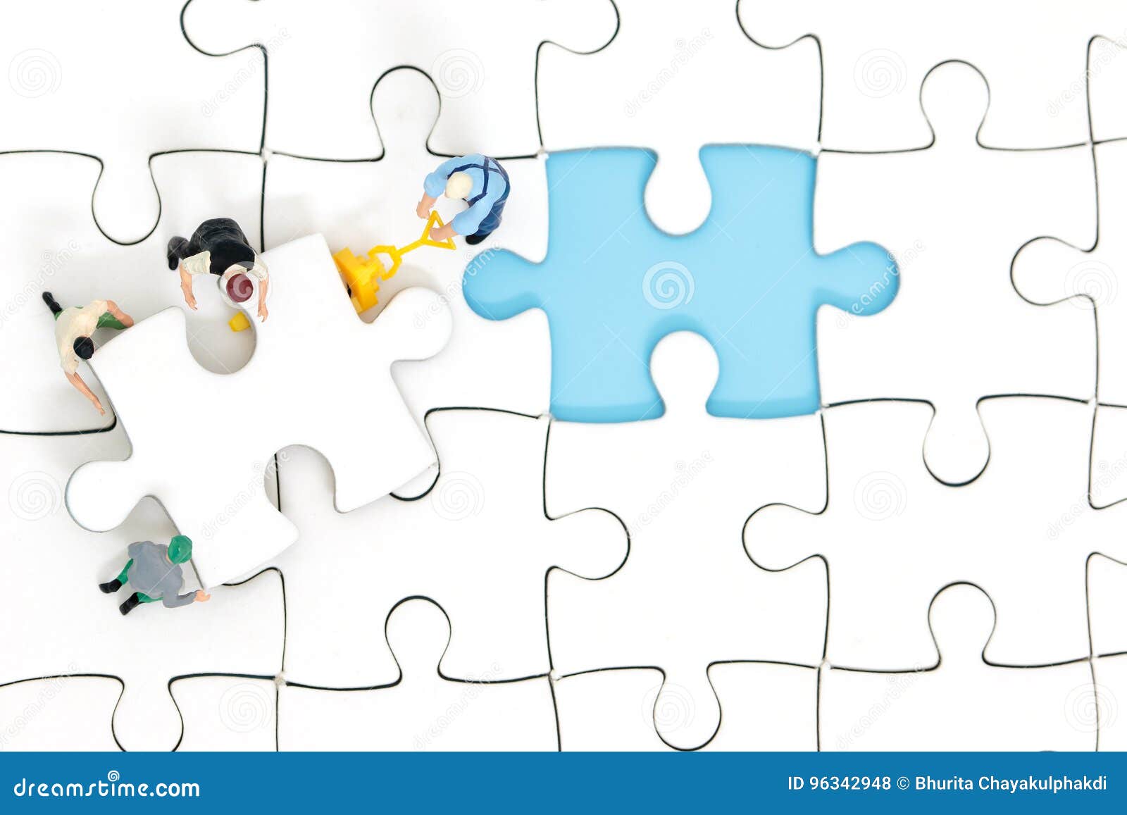 Teamwork puzzle concept stock photo. Image of people - 96342948