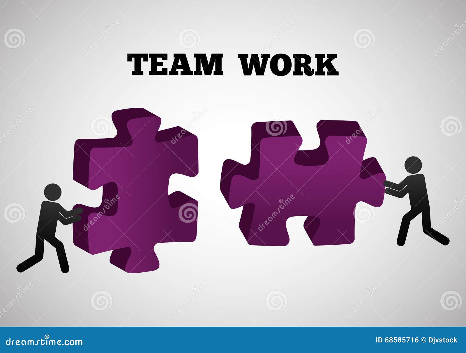 Teamwork and puzzle design stock vector. Illustration of professional ...