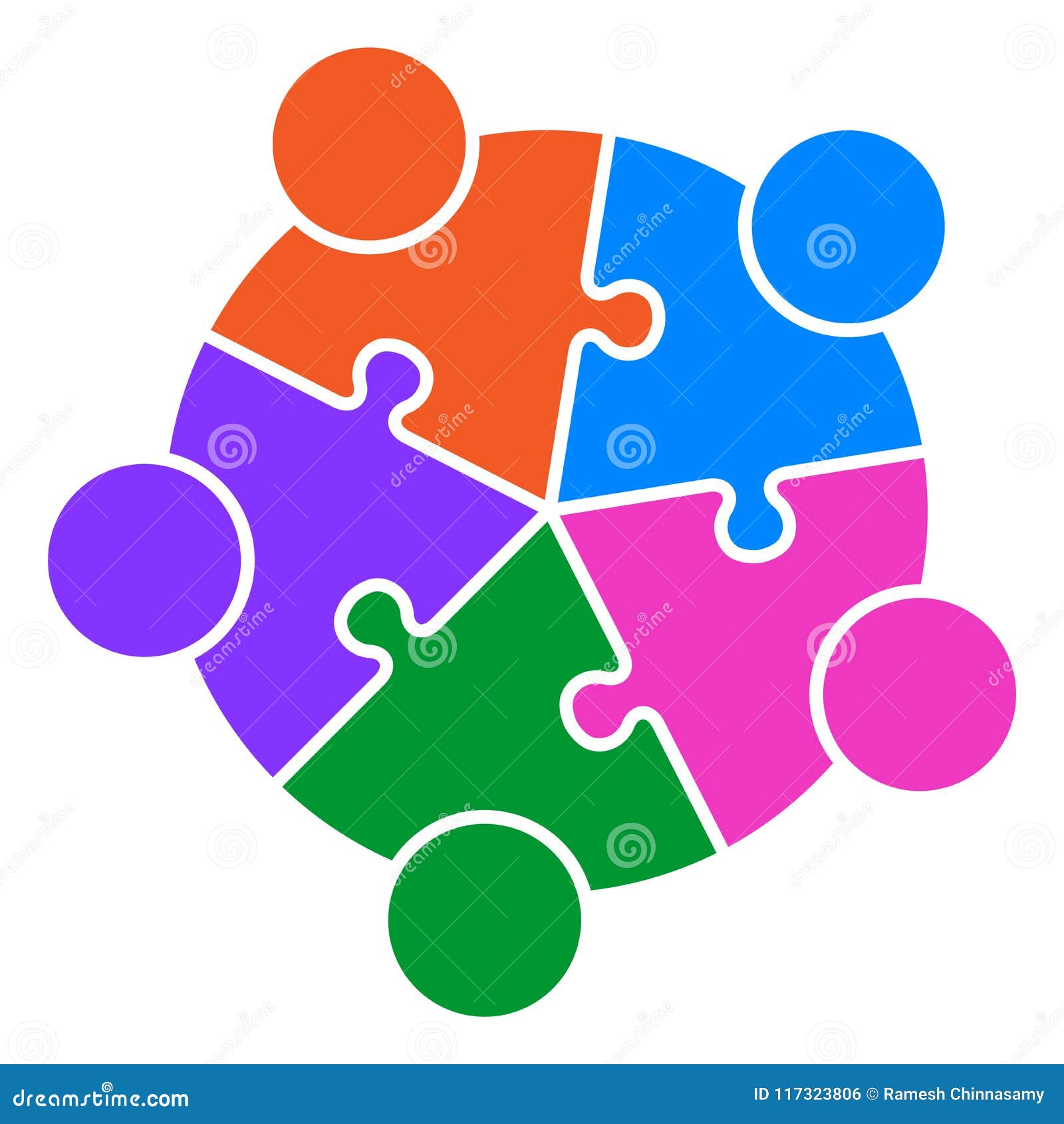 Teamwork Puzzle People Connected Together Logo Stock Vector ... Teamwork Puzzle People Connected Together Logo Stock Vector ...