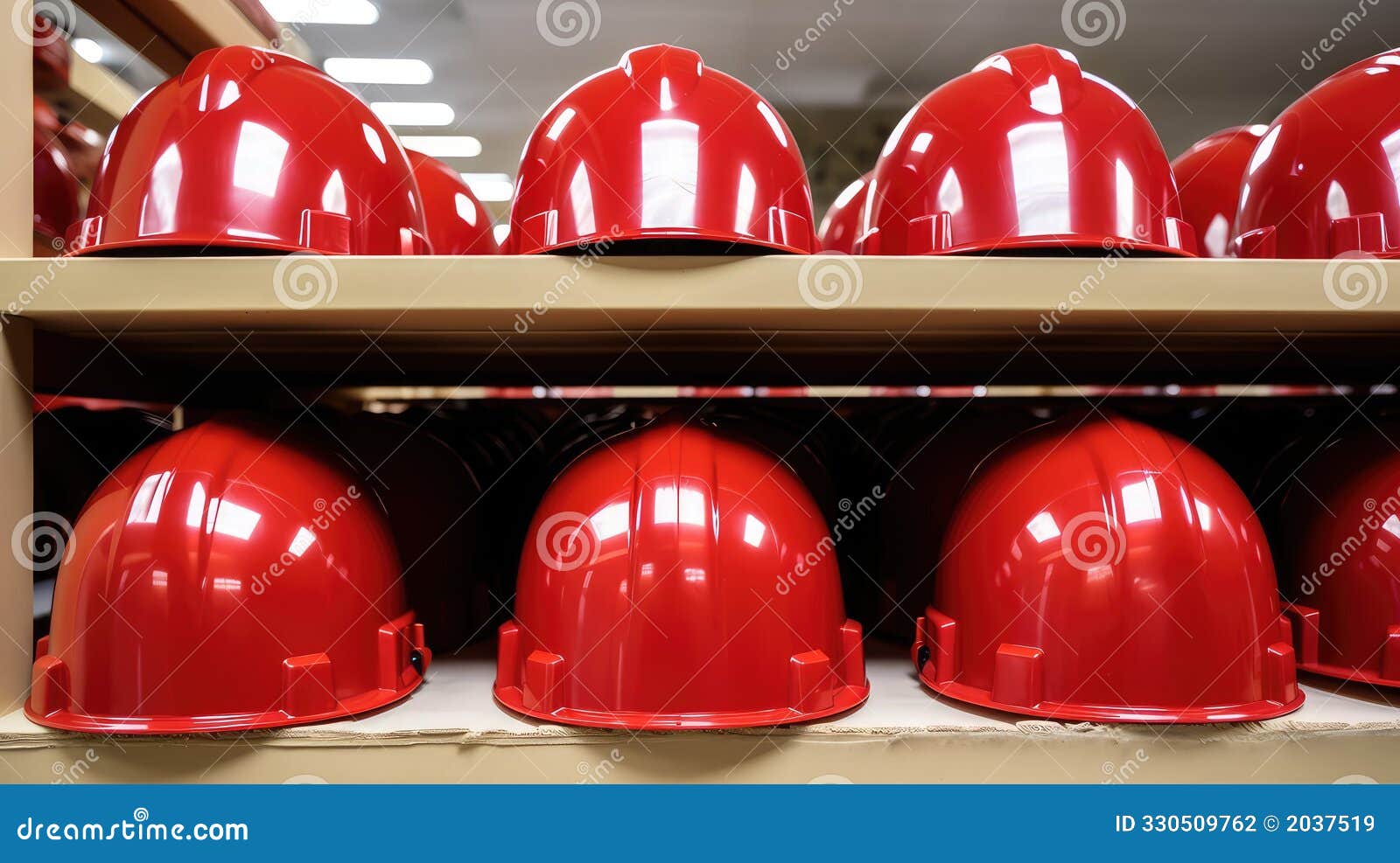 Teamwork Red Construction Helmet Stock Illustration - Illustration of ...