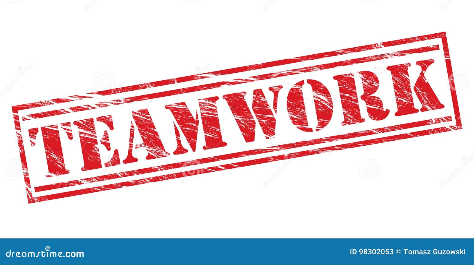 Teamwork red stamp stock illustration. Illustration of teamwork - 98302053