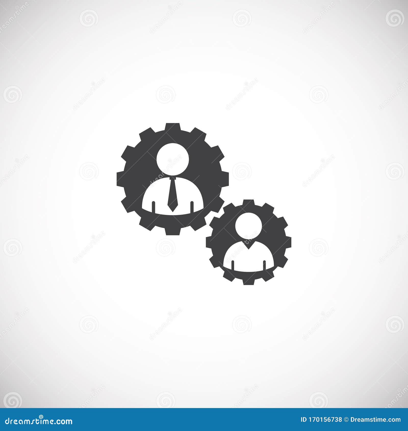 Teamwork Related Icon on Background for Graphic and Web Design ...