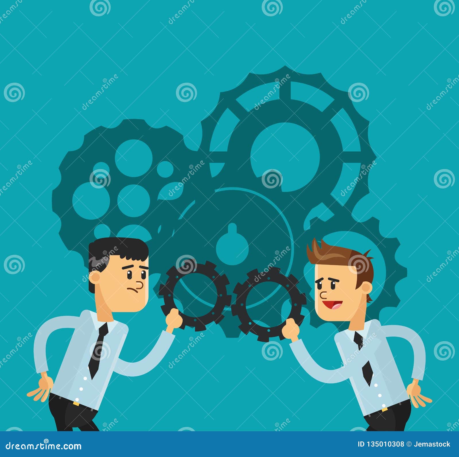 Teamwork Related Icons Image Stock Vector - Illustration of office ...