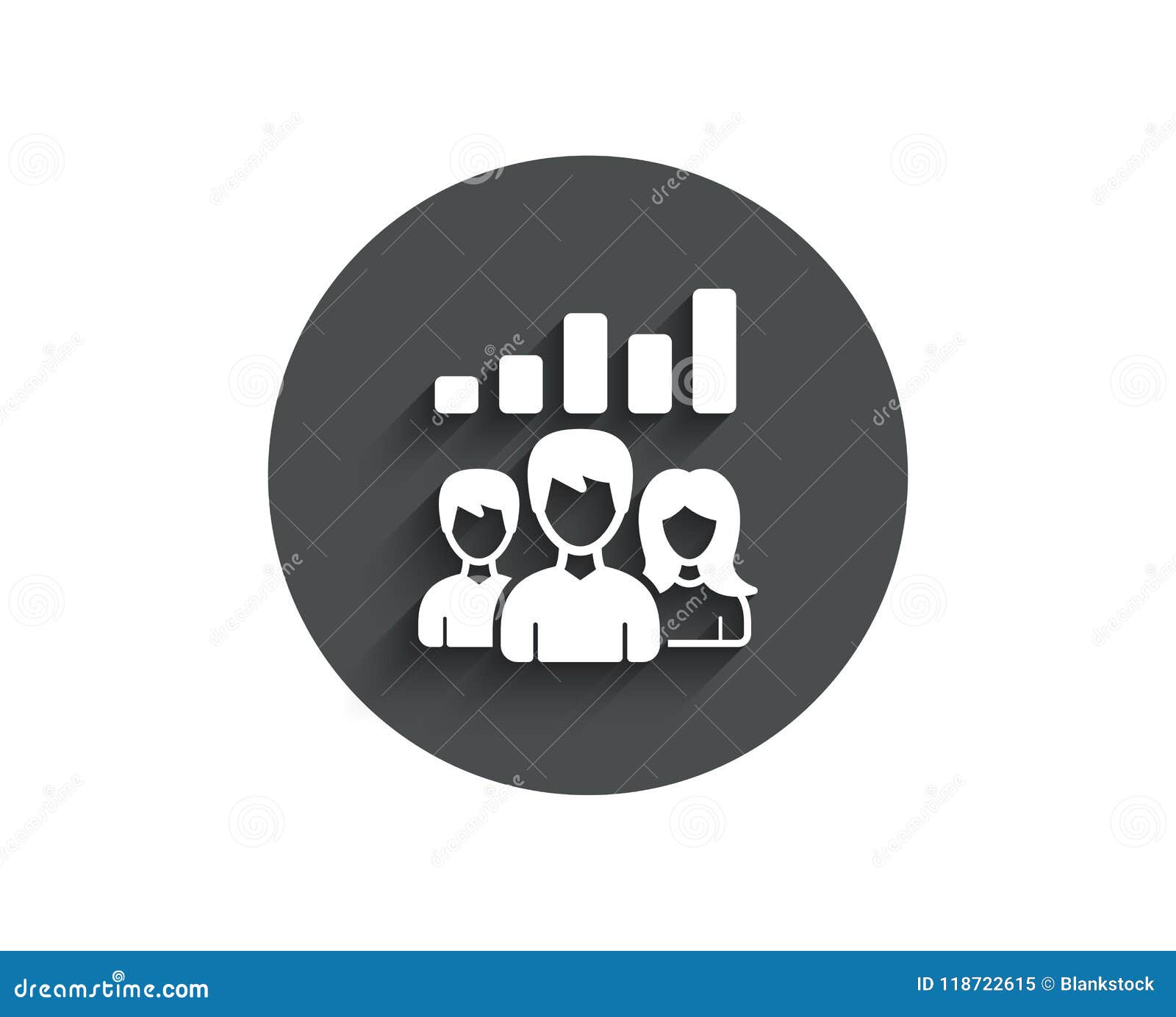 Teamwork Results Simple Icon. Group of People. Stock Vector ...