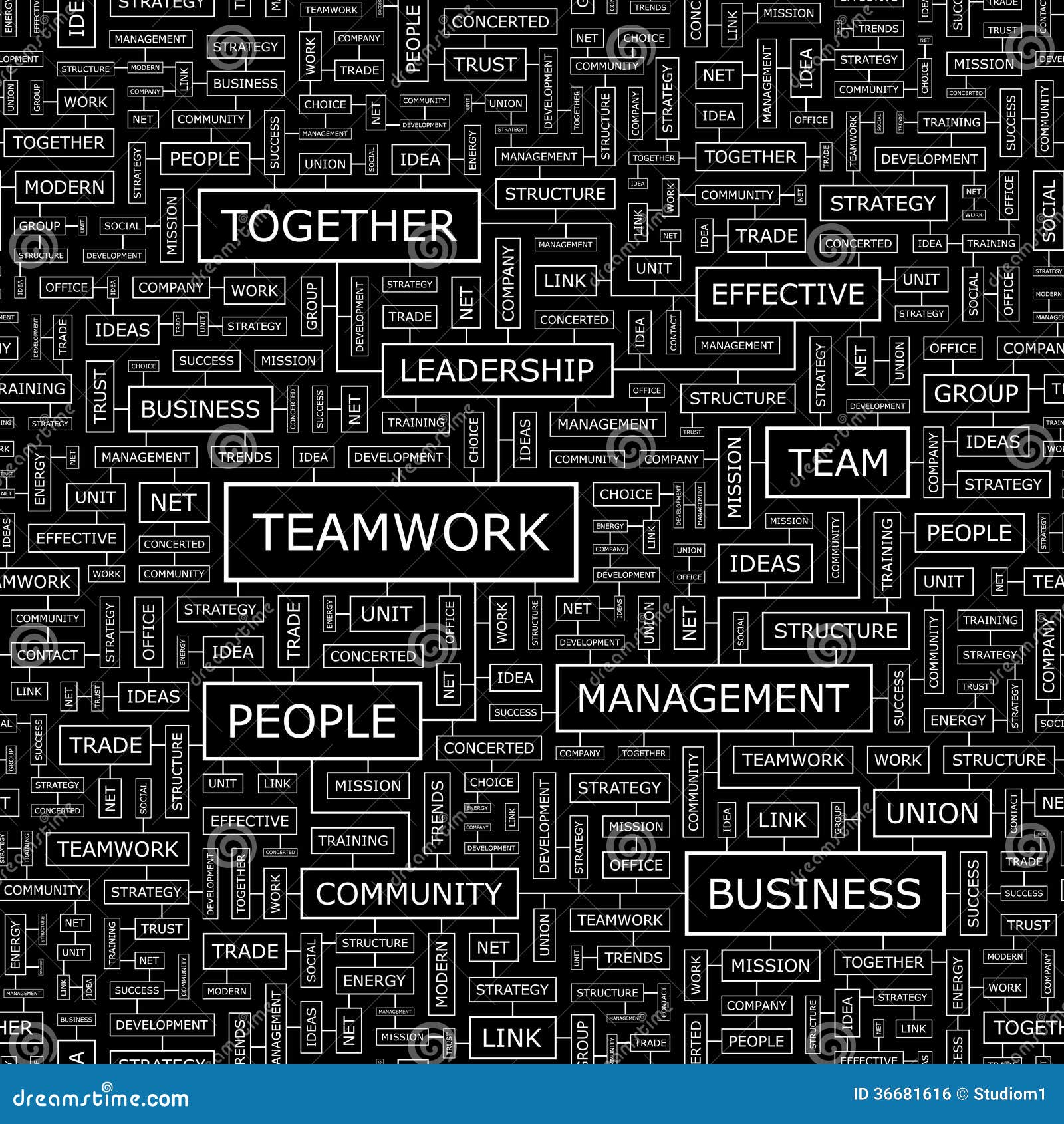 TEAMWORK stock vector. Illustration of group, partnership - 36681616