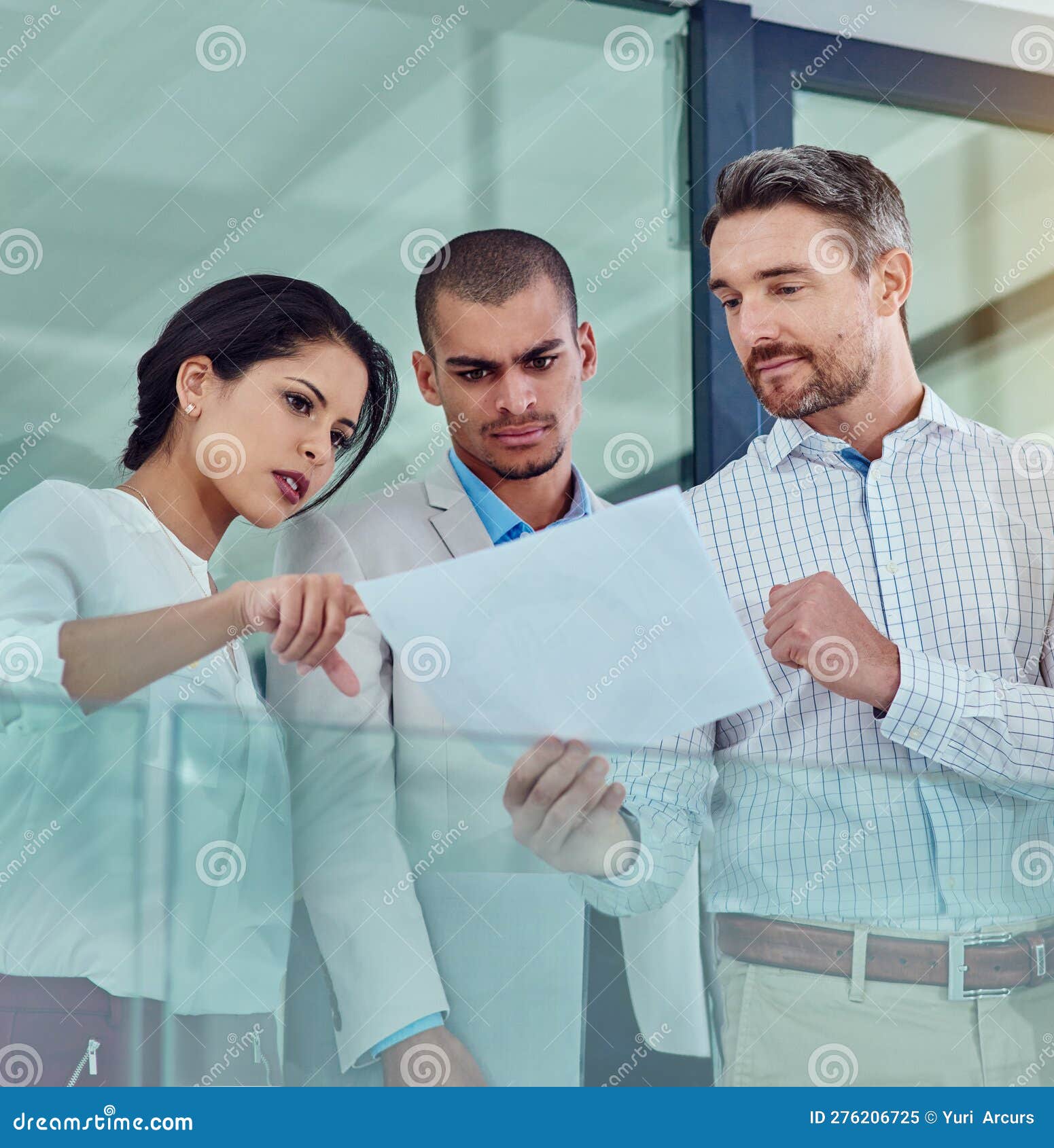 Teamwork is the Secret Formula. a Group of Coworkers Talking Over Some ...