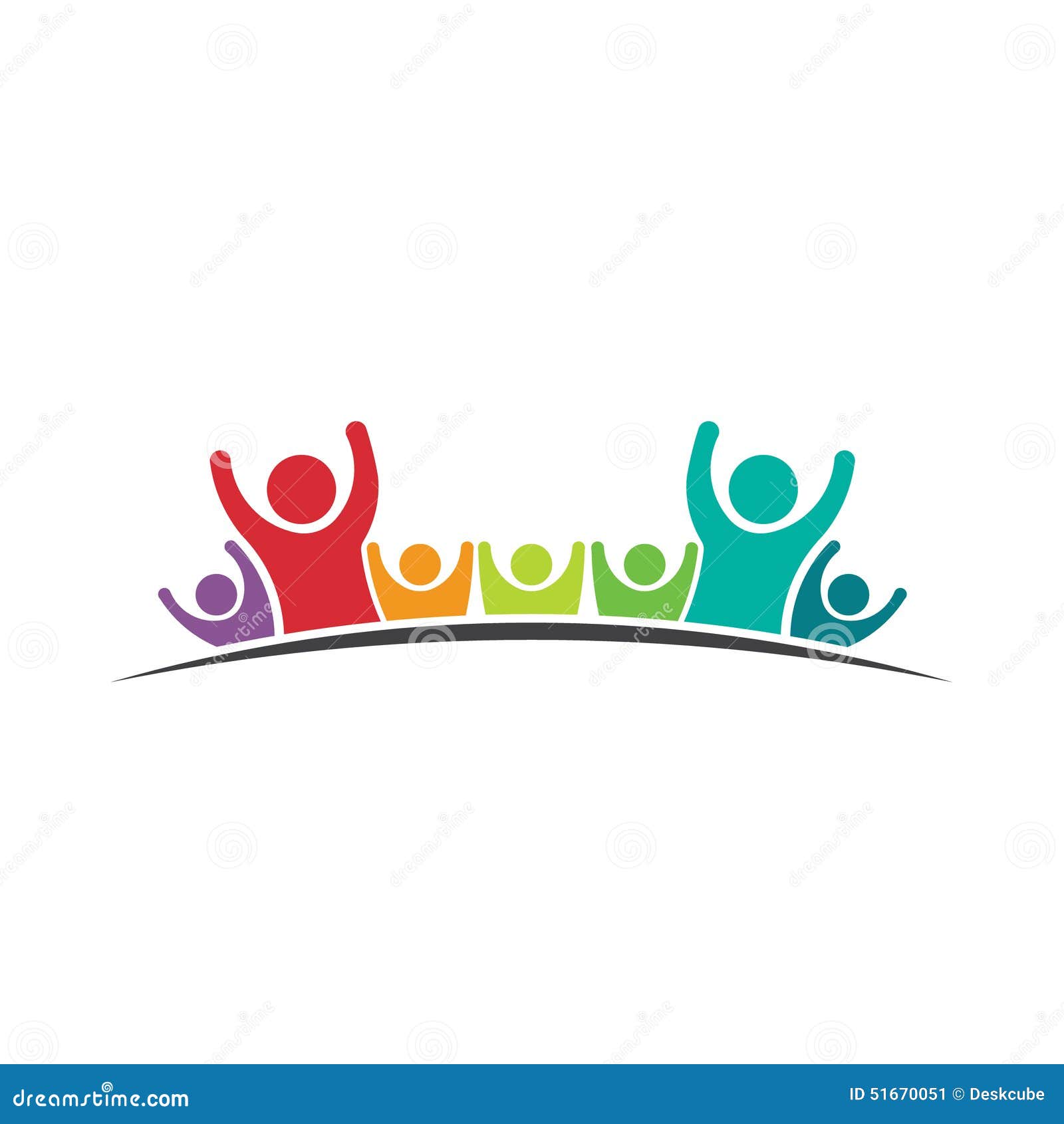 People logo. Family 7 stock vector. Illustration of network - 51670051