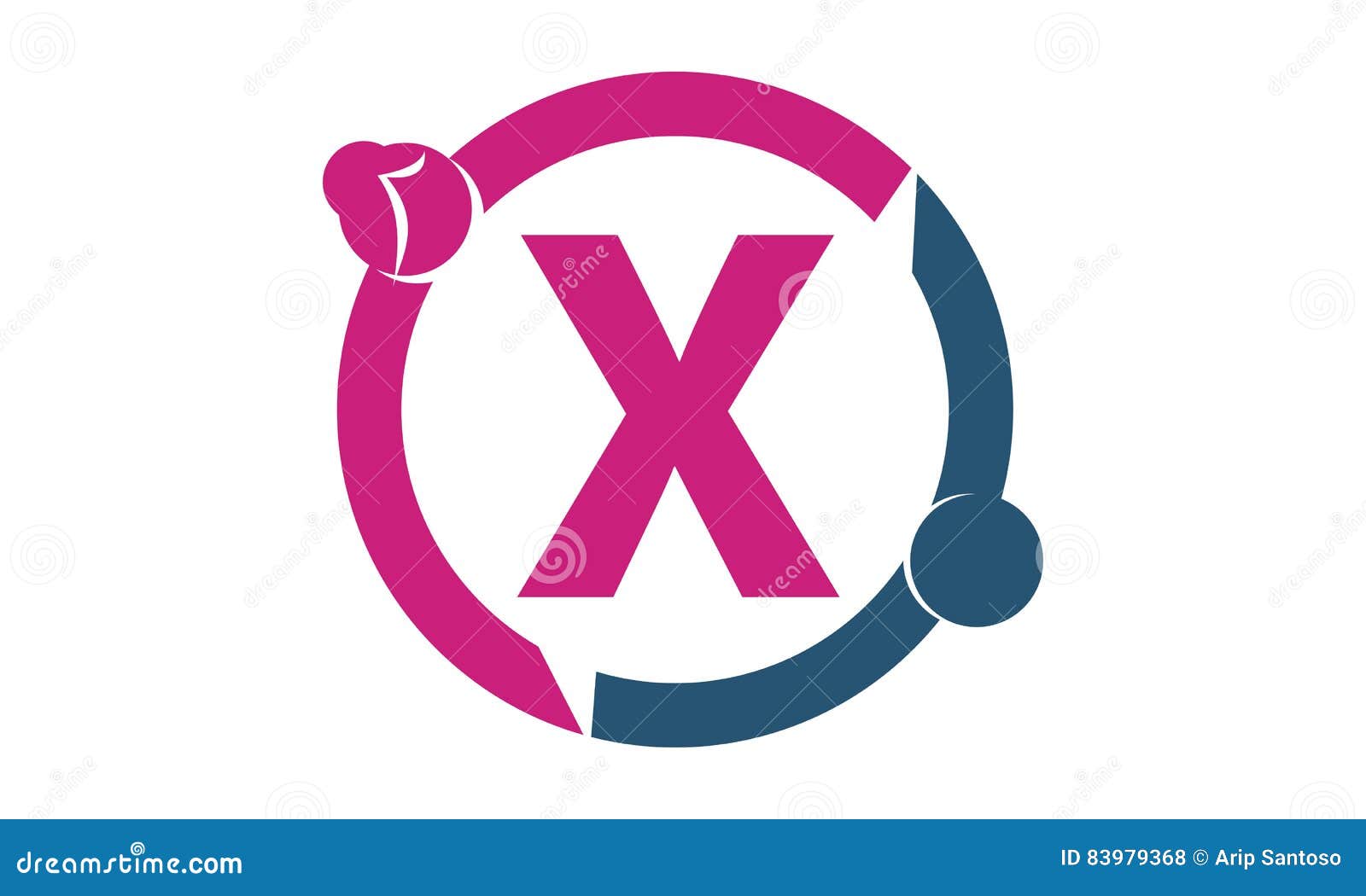 Teamwork Sharing Dating Initial X Stock Vector - Illustration of ...