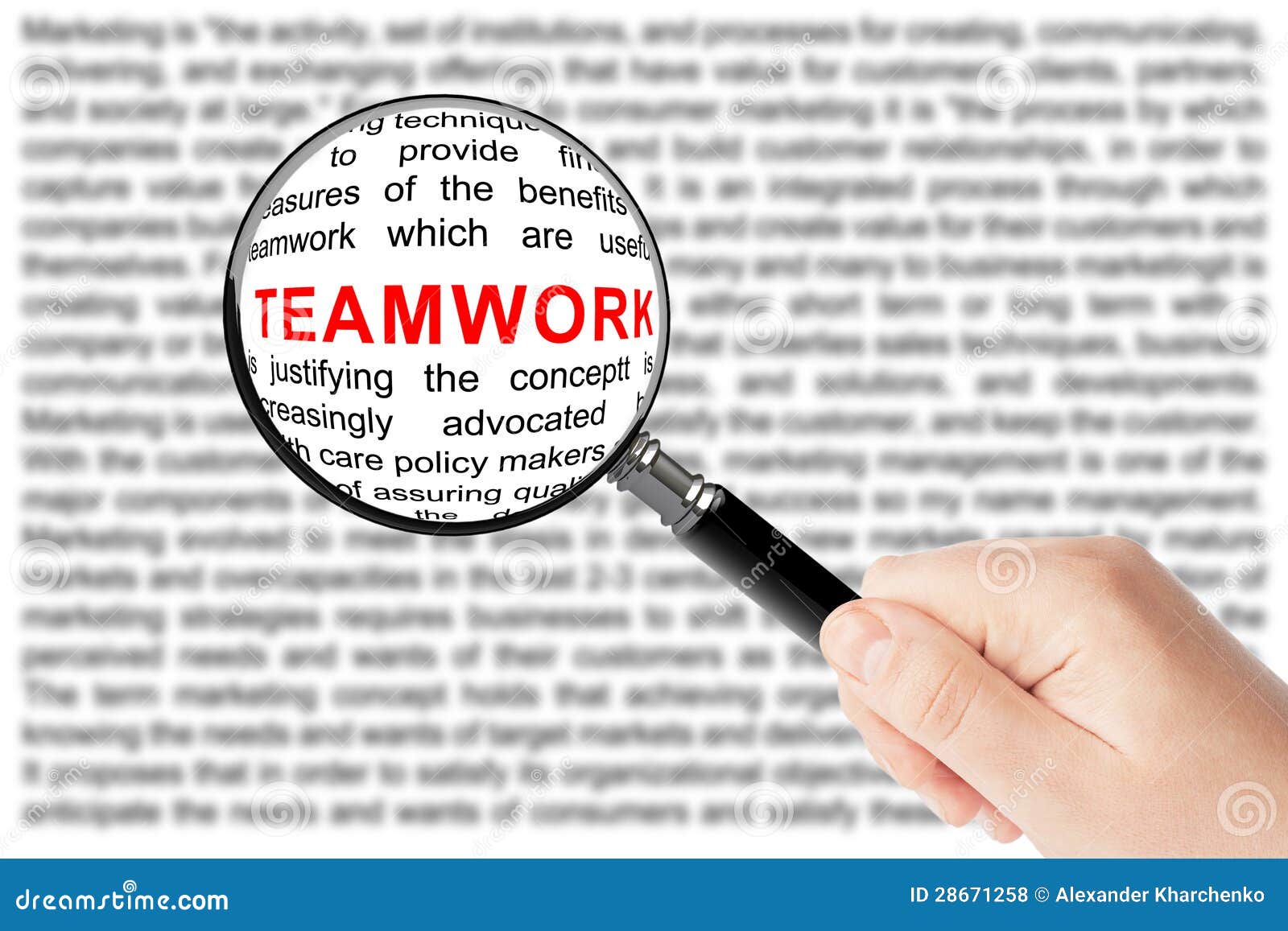 Teamwork sign stock photo. Image of analyzing, marker - 28671258