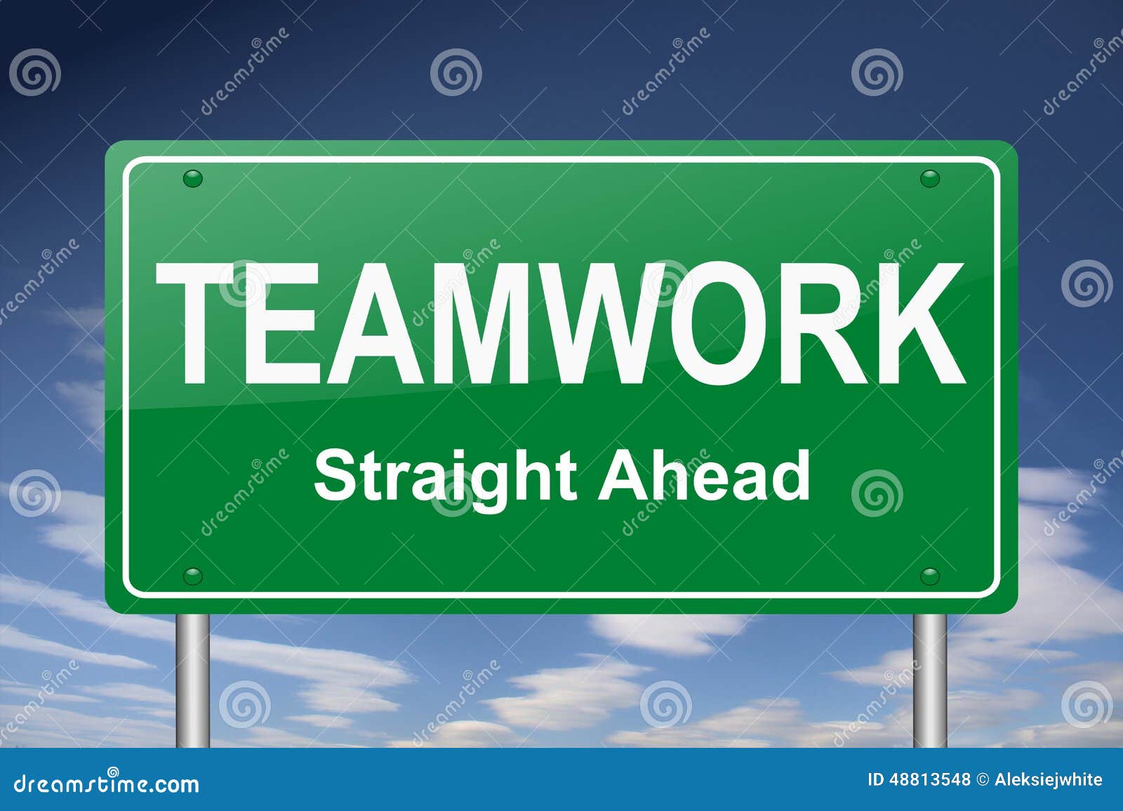 Teamwork sign stock illustration. Illustration of result - 48813548