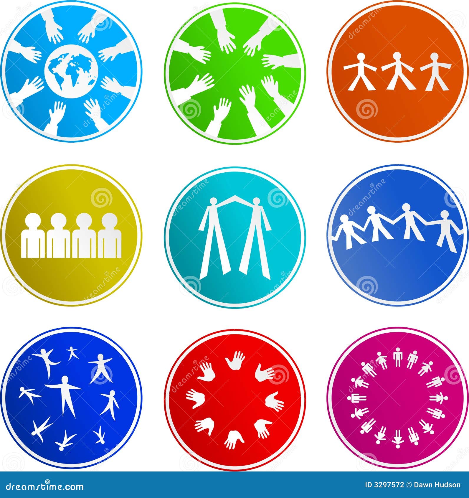 Teamwork Sign With Success People Concept, Vectot Illustration ...