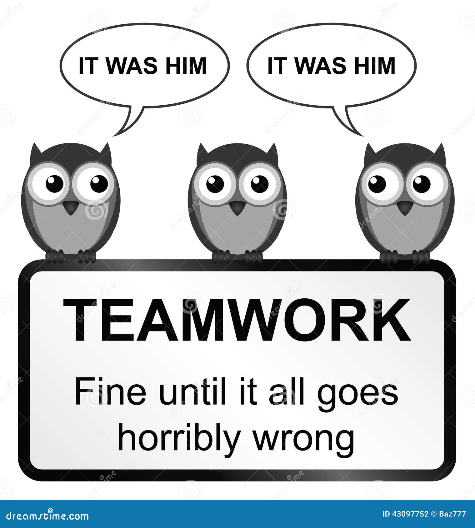 Teamwork sign stock vector. Illustration of collaboration - 43097752