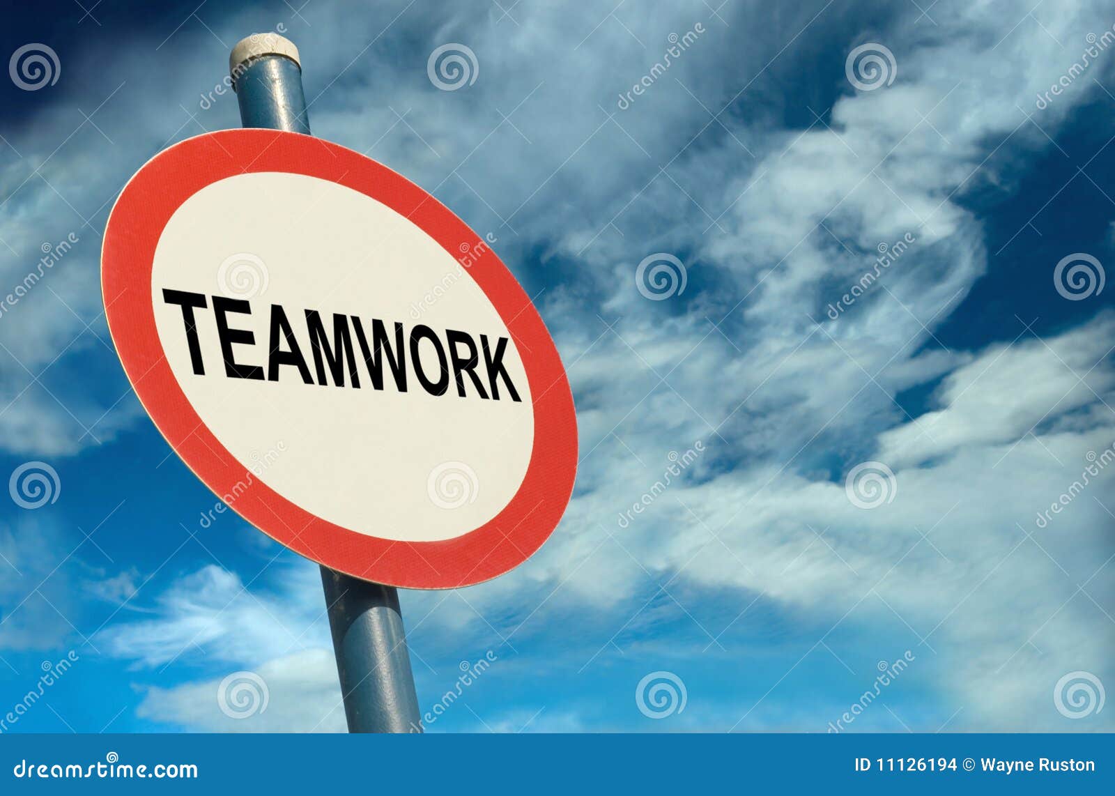Teamwork Signage stock photo. Image of business, panorama - 11126194