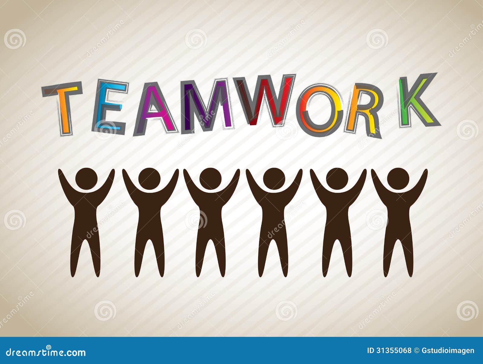 Teamwork silhouette stock vector. Illustration of medical - 31355068
