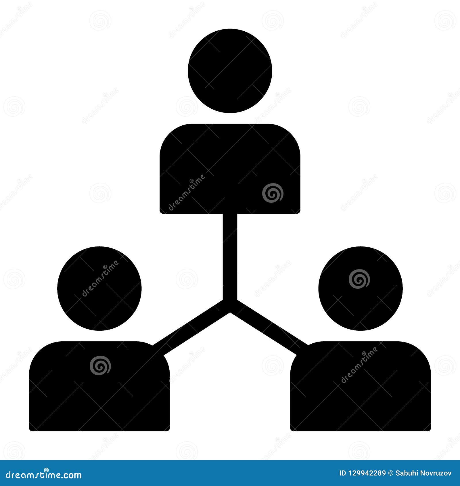 Teamwork Solid Icon. Group Vector Illustration Isolated on White. Team ...