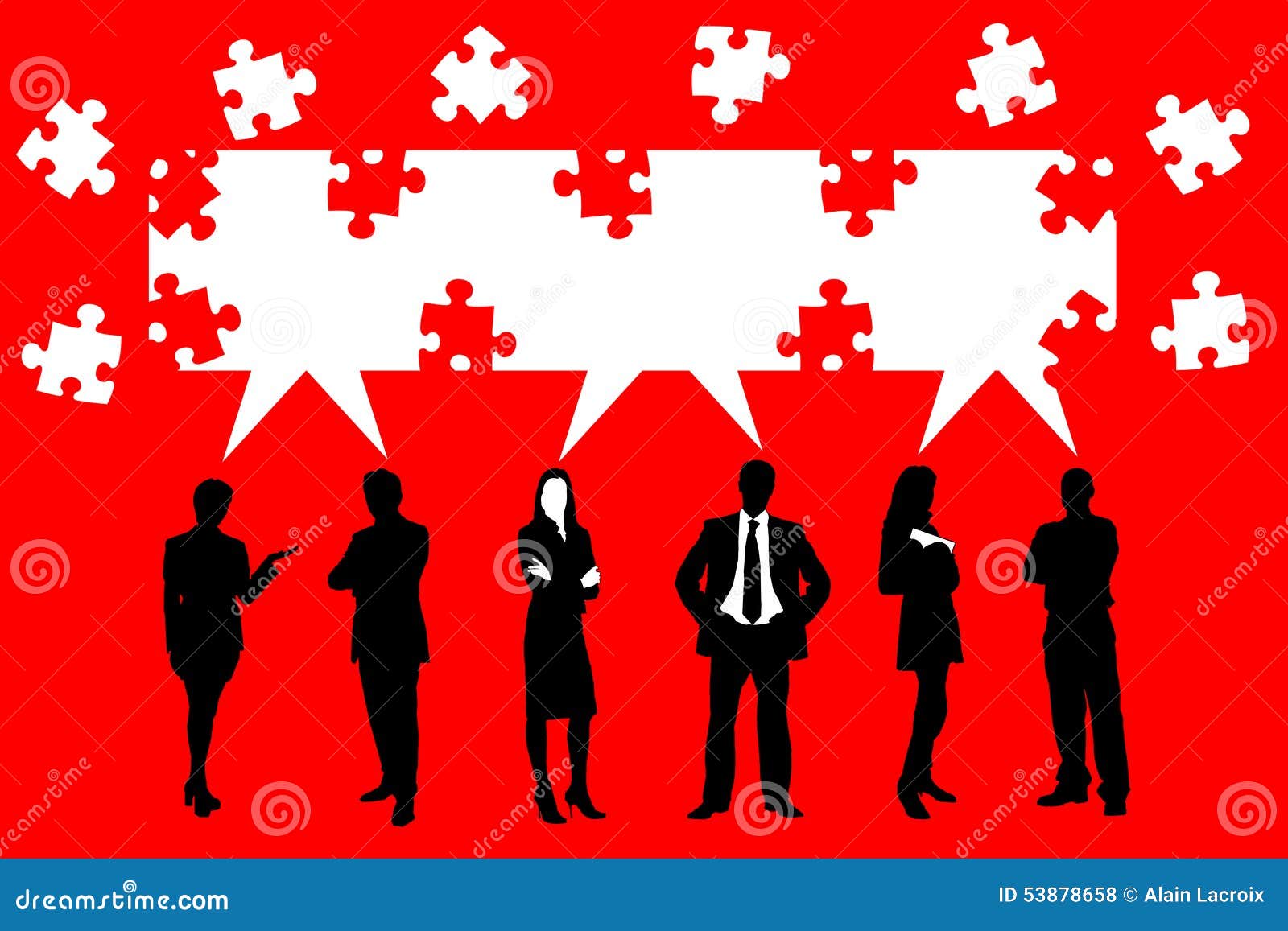 Teamwork solution stock illustration. Illustration of networking - 53878658