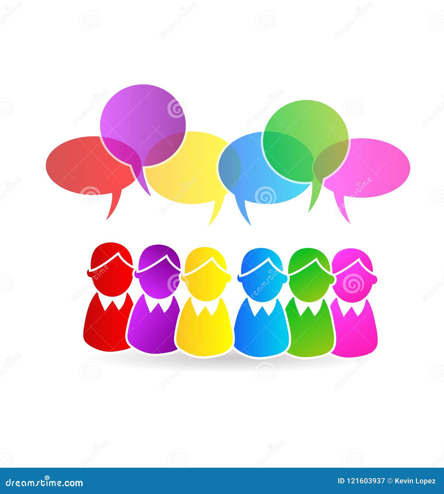 Teamwork Speech Bubble Group Vector Stock Vector - Illustration of ...
