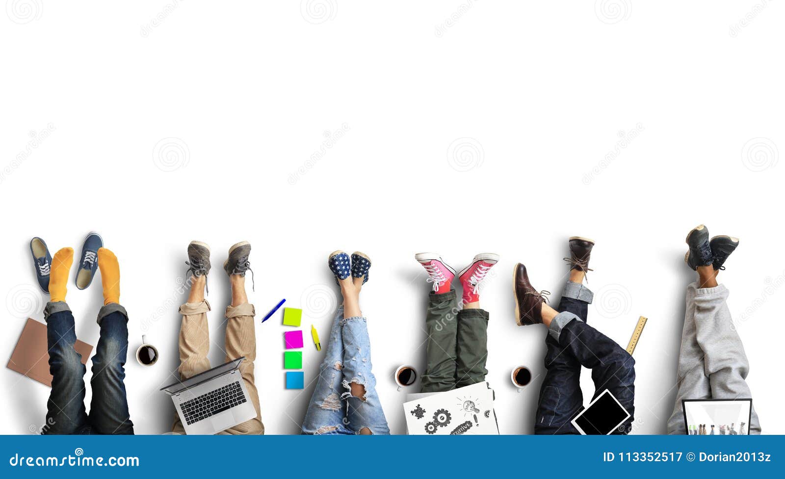 Teamwork of the staff stock image. Image of idea, creative - 113352517