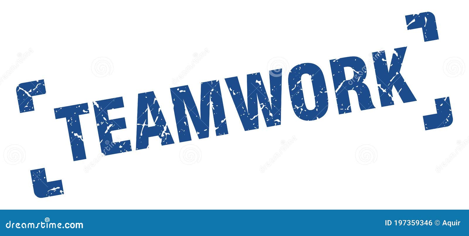 Teamwork Stamp. Square Grunge Sign Isolated on White Background Stock ...