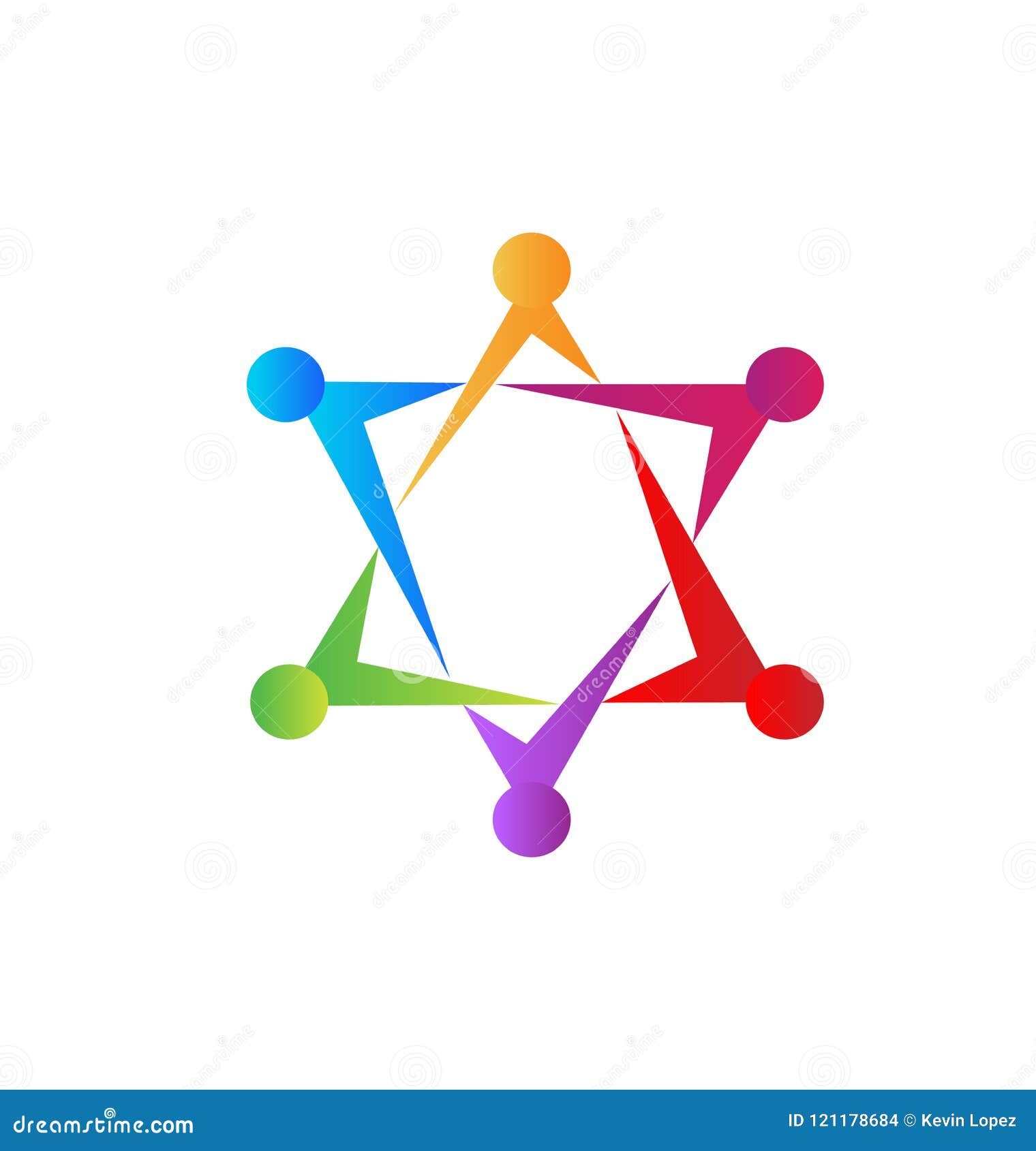 Teamwork Star Educational Concept Vector Logo | CartoonDealer.com ...